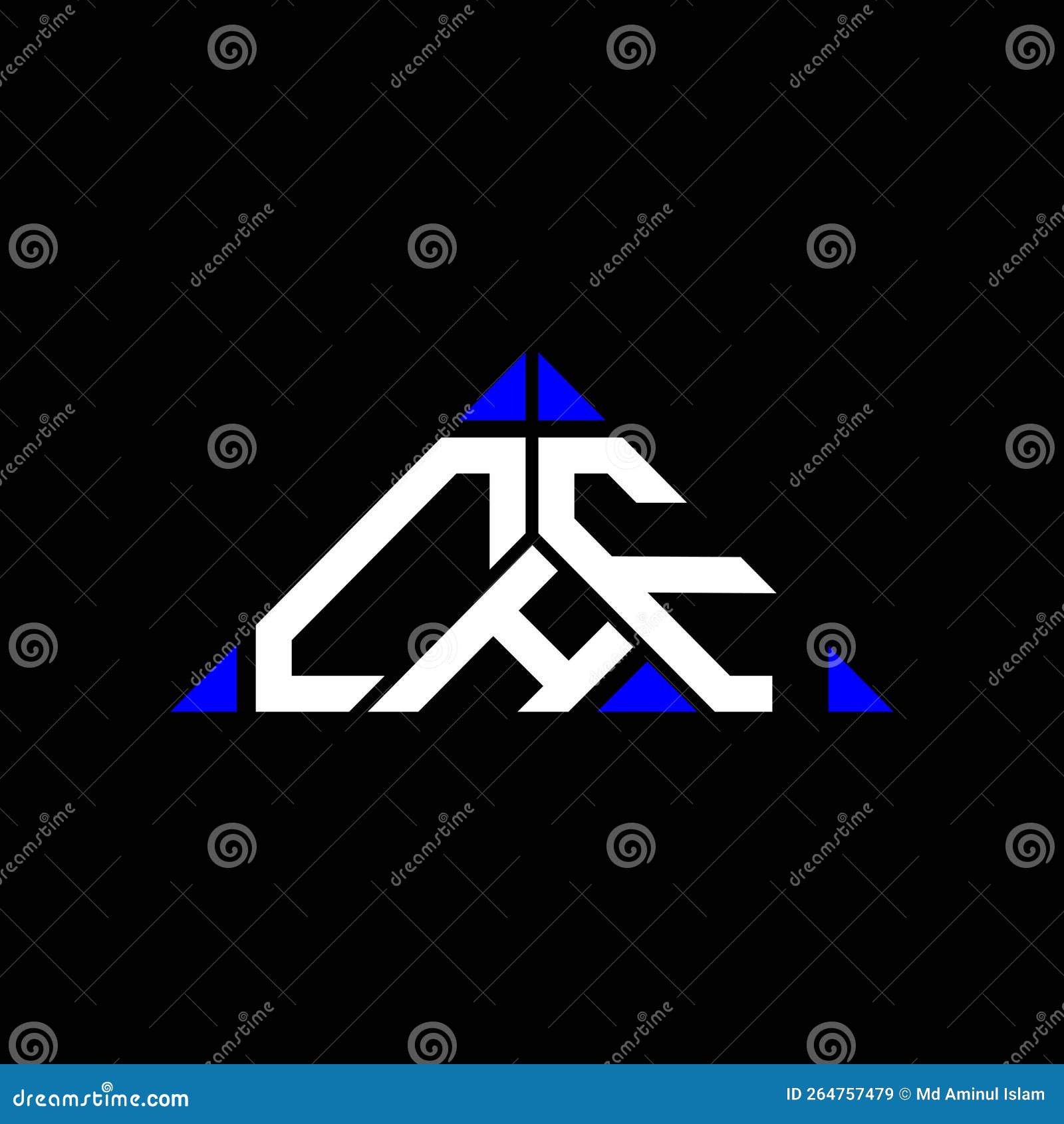 CHF Letter Logo Creative Design with Vector Graphic, Stock Vector ...