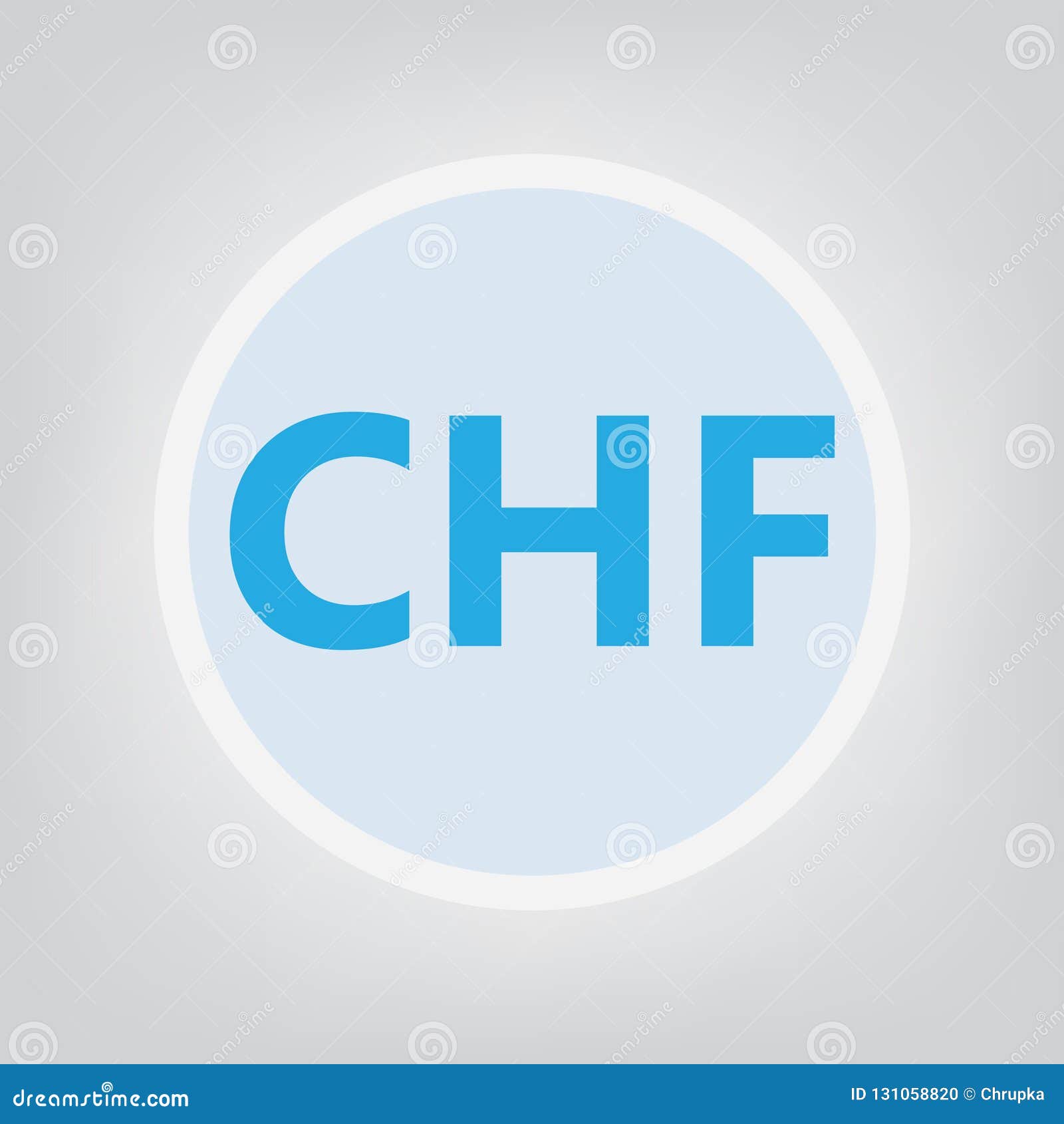 CHF swiss franc acronym stock vector. Illustration of graphic - 131058820