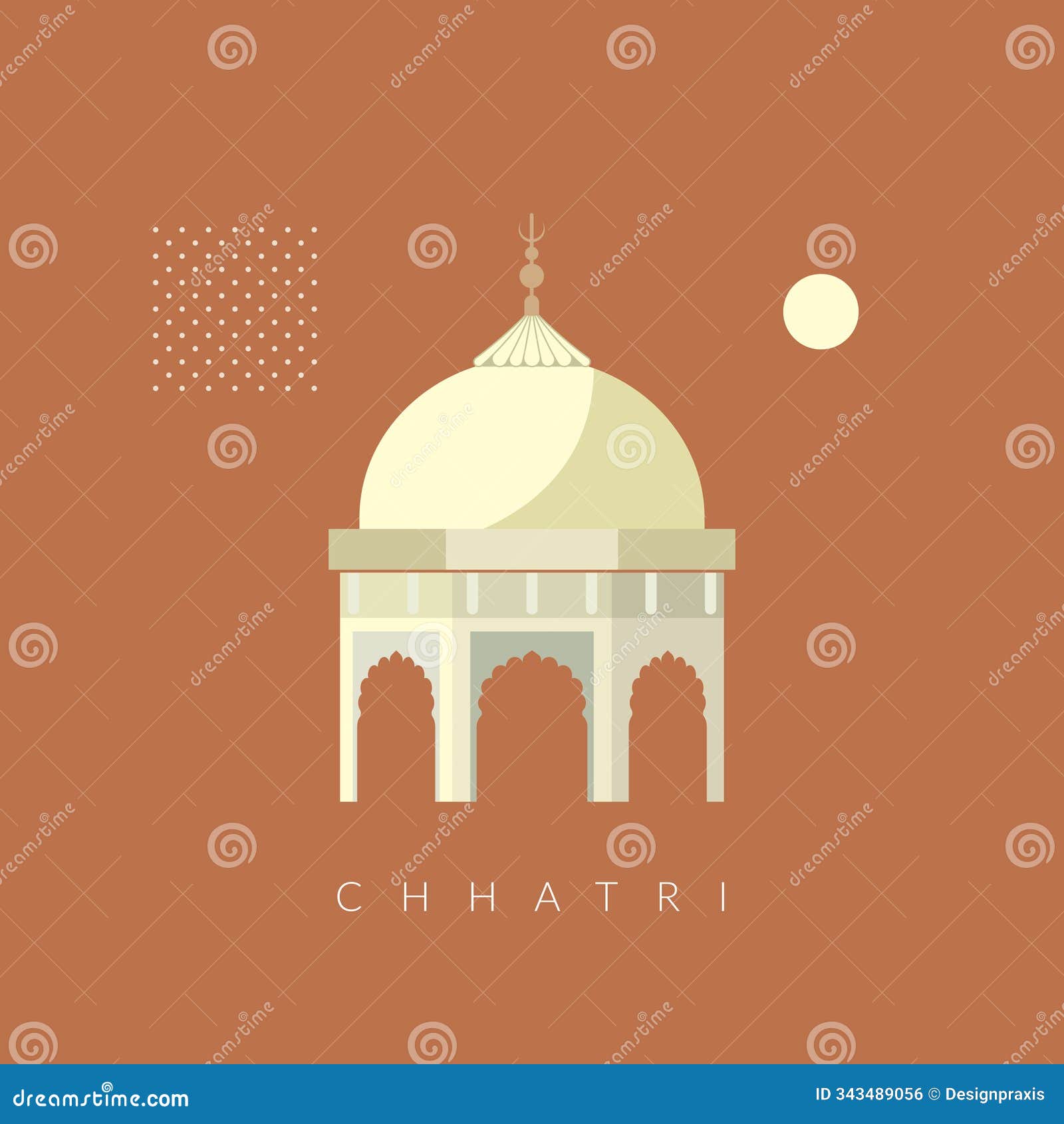 Chhatri - Semi-open, Elevated, Dome-Shaped Pavilions Elements - Stock ...