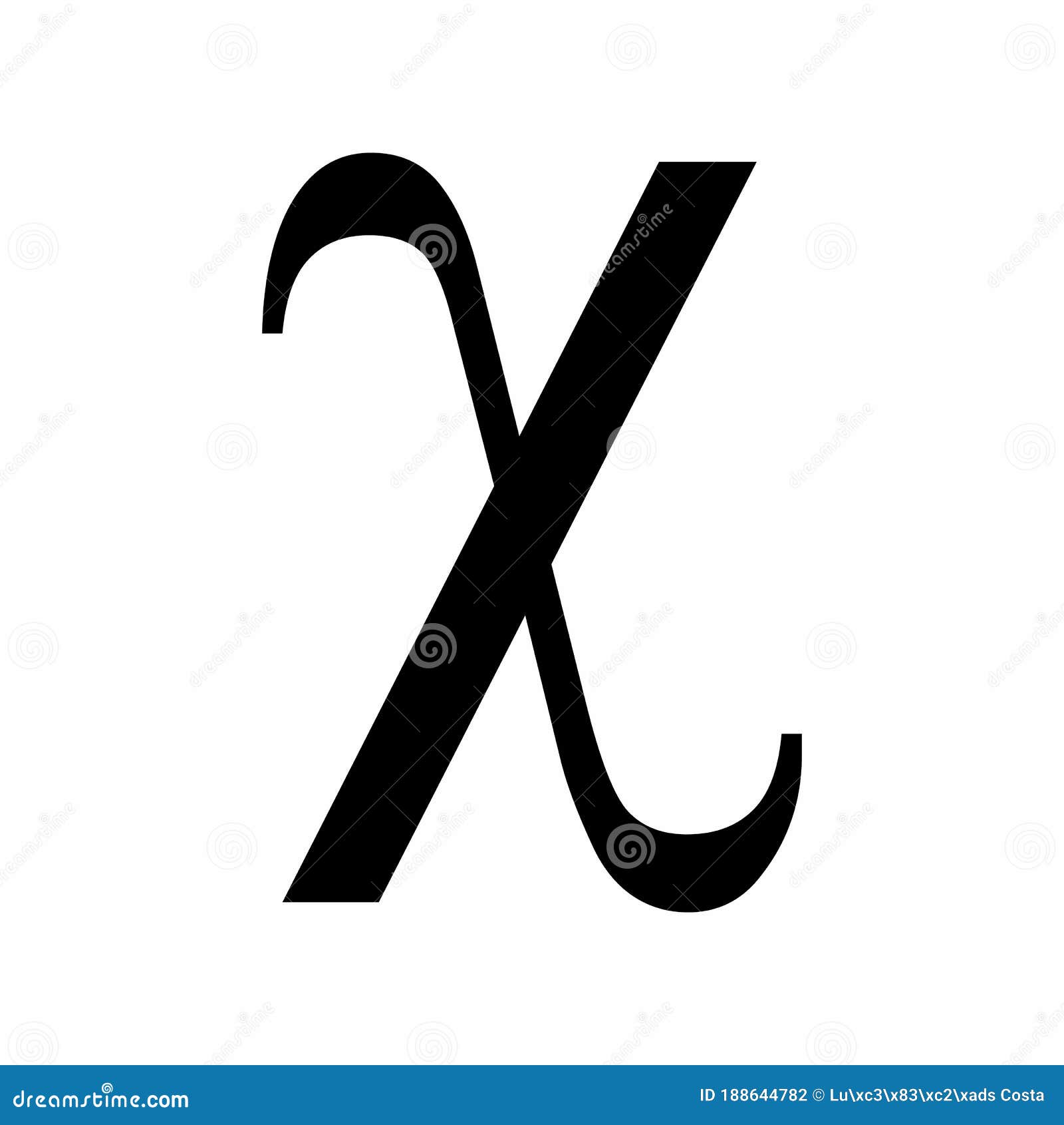 Chi greek sign stock illustration. Illustration of engineering - 188644782