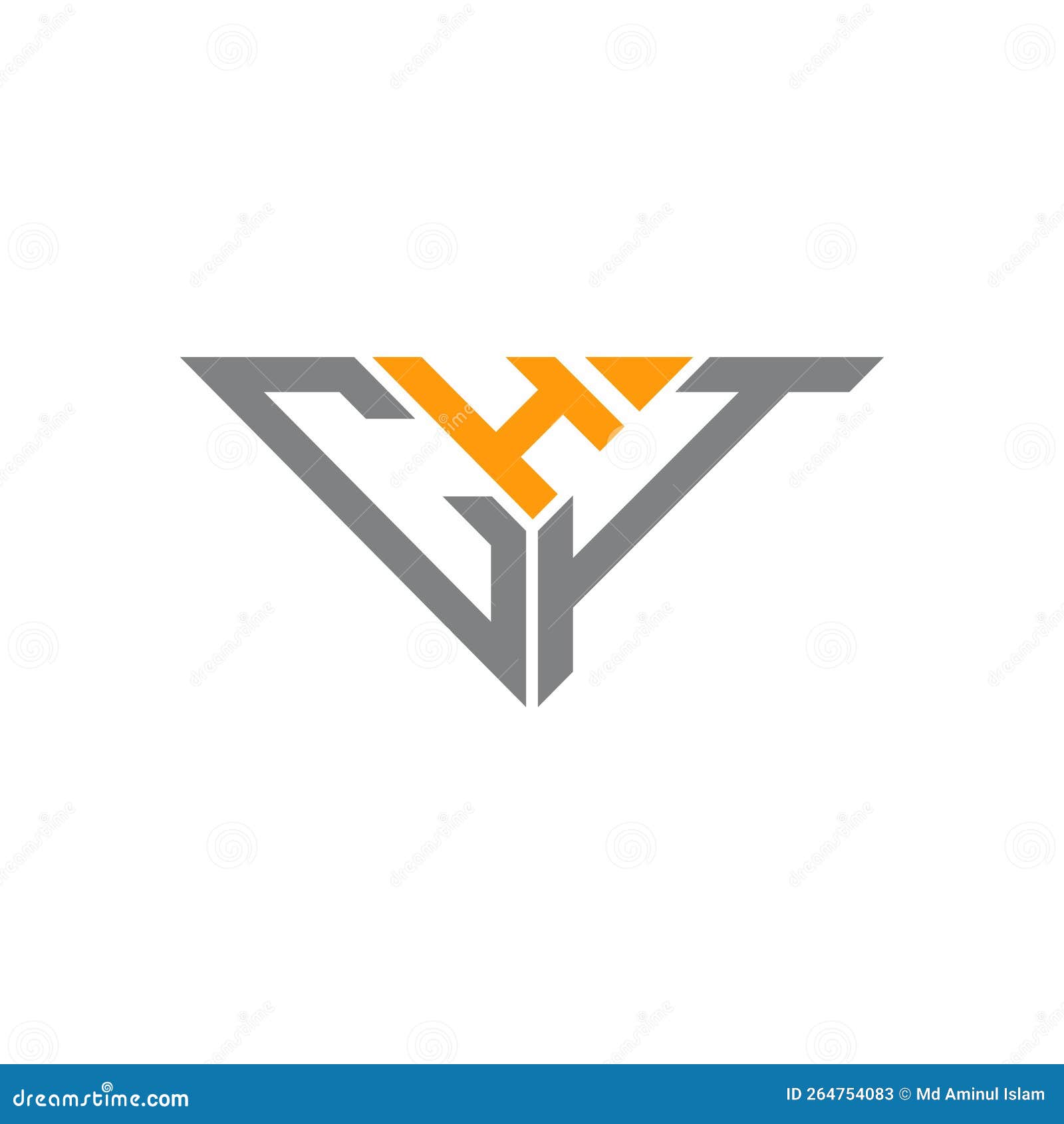 CHI Letter Logo Creative Design with Vector Graphic, Stock Vector ...