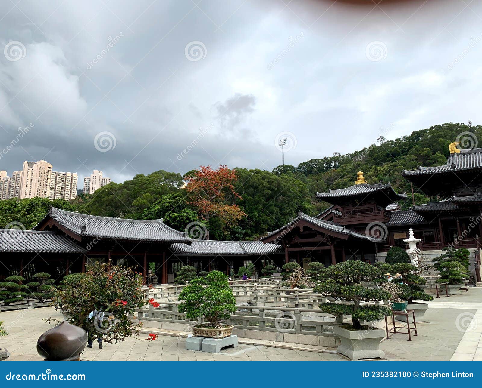 Chi Lin Nunnery Hong Kong stock photo. Image of beauty - 235382100