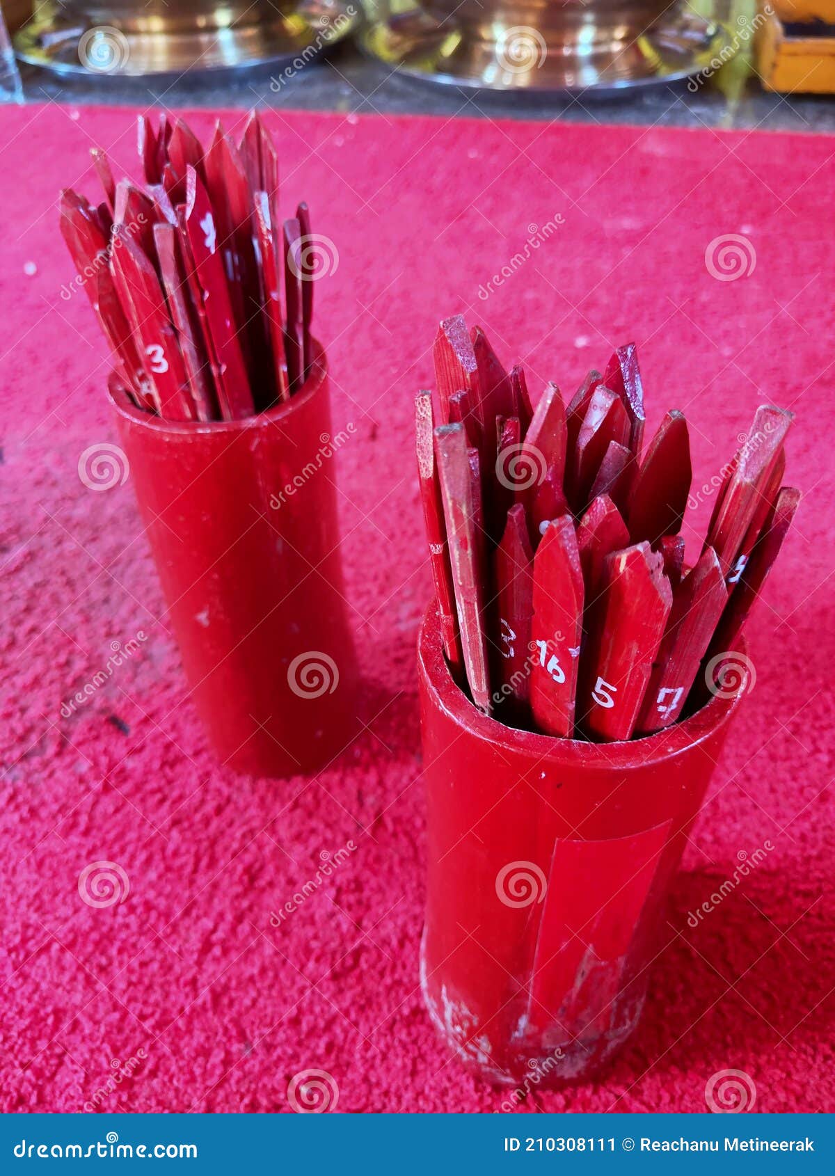 Chi-Chi Sticks in Chinese Temple Stock Image - Image of fortune, future ...