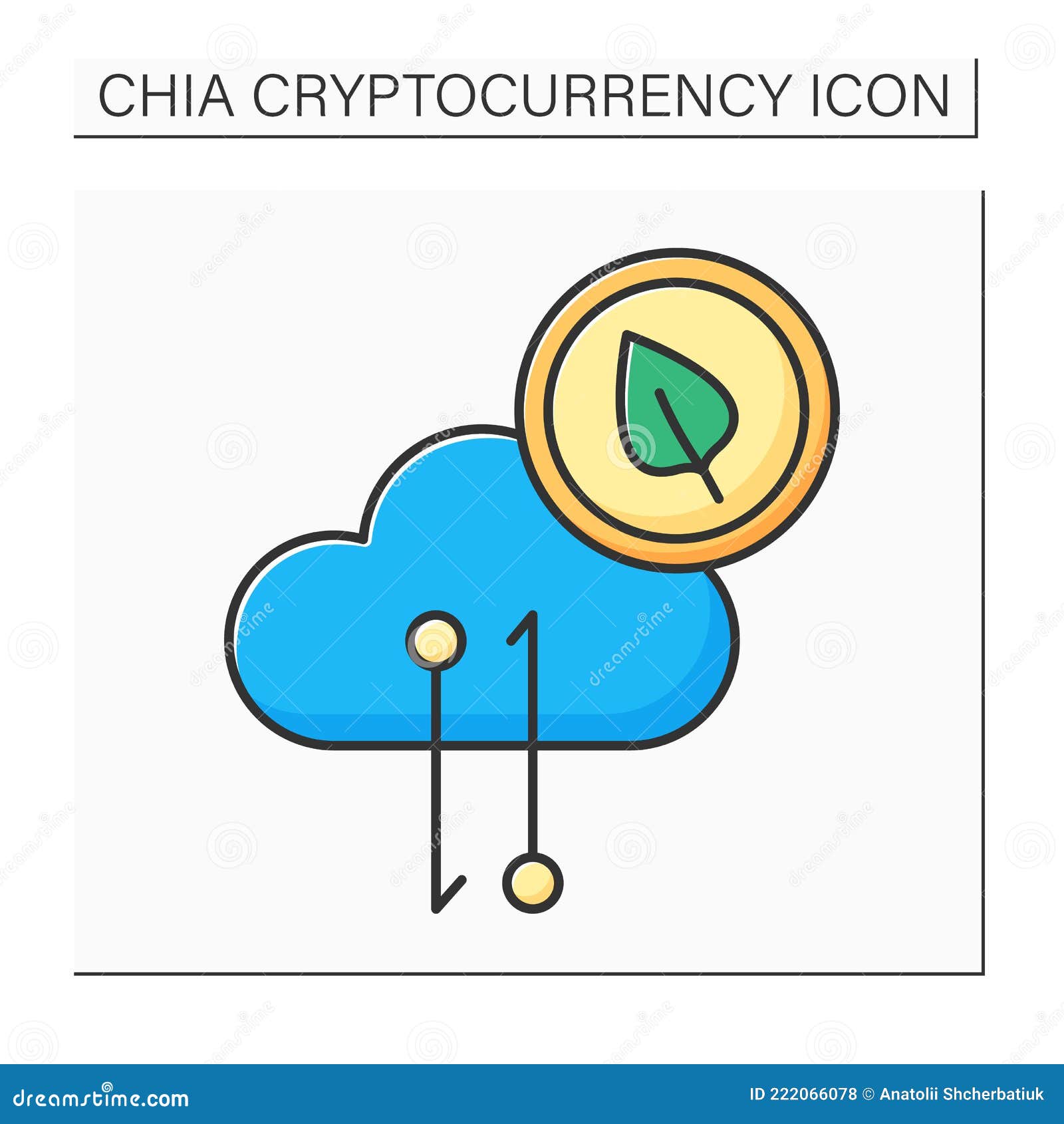 Chia Network Traffic Color Icon Stock Vector - Illustration of chia ...