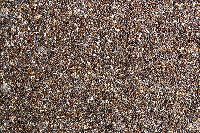Chia Seed Grains Background Pattern Stock Image - Image of seeds ...