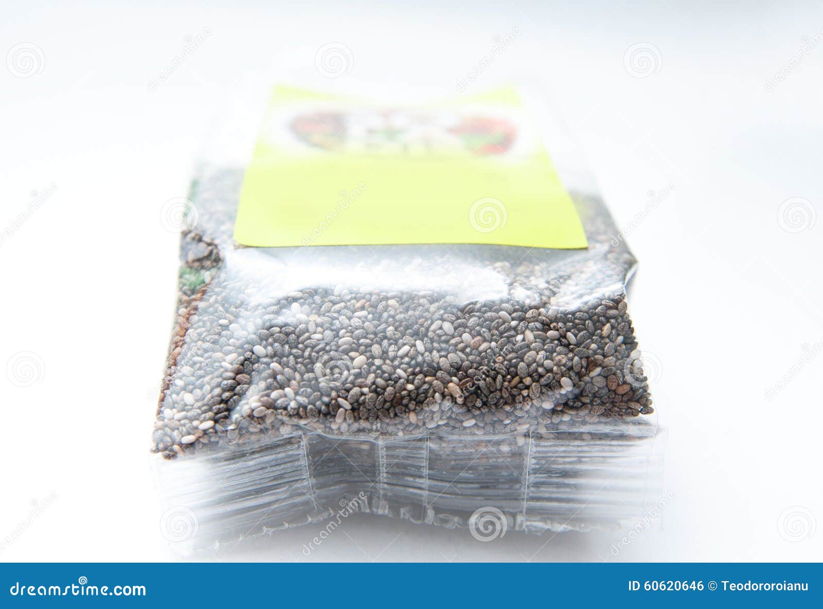 Chia seeds bag stock photo. Image of white, food, seeds - 60620646