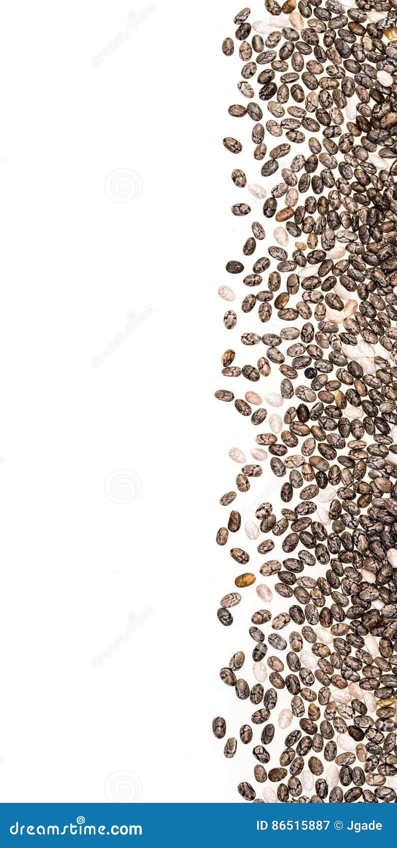 Chia seeds for border stock image. Image of food, chiaseed - 86515887