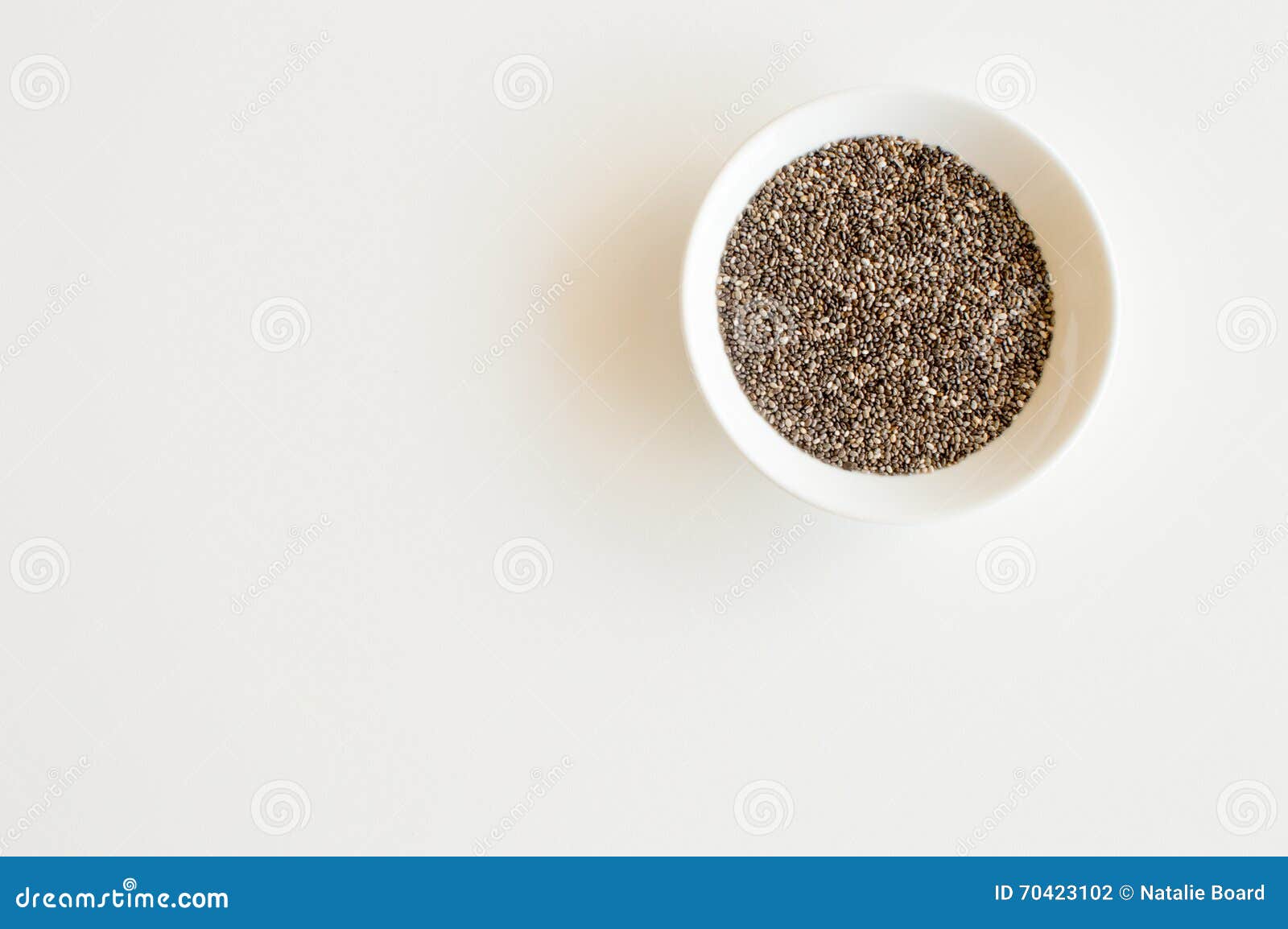 Chia seeds in fish stock photo. Image of chia, table - 70423102