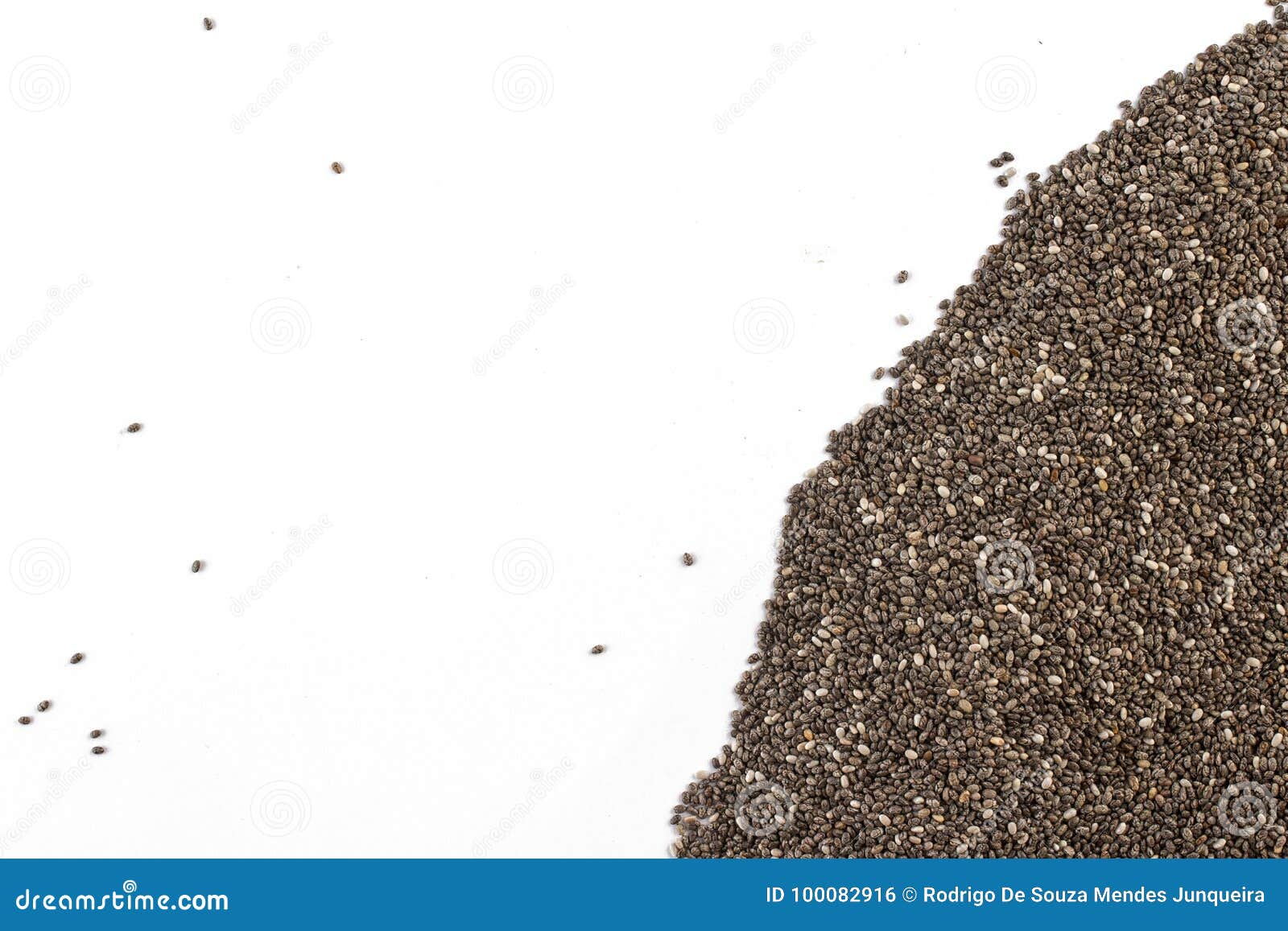 Chia Seeds Frame stock photo. Image of health, ingredient - 100082916