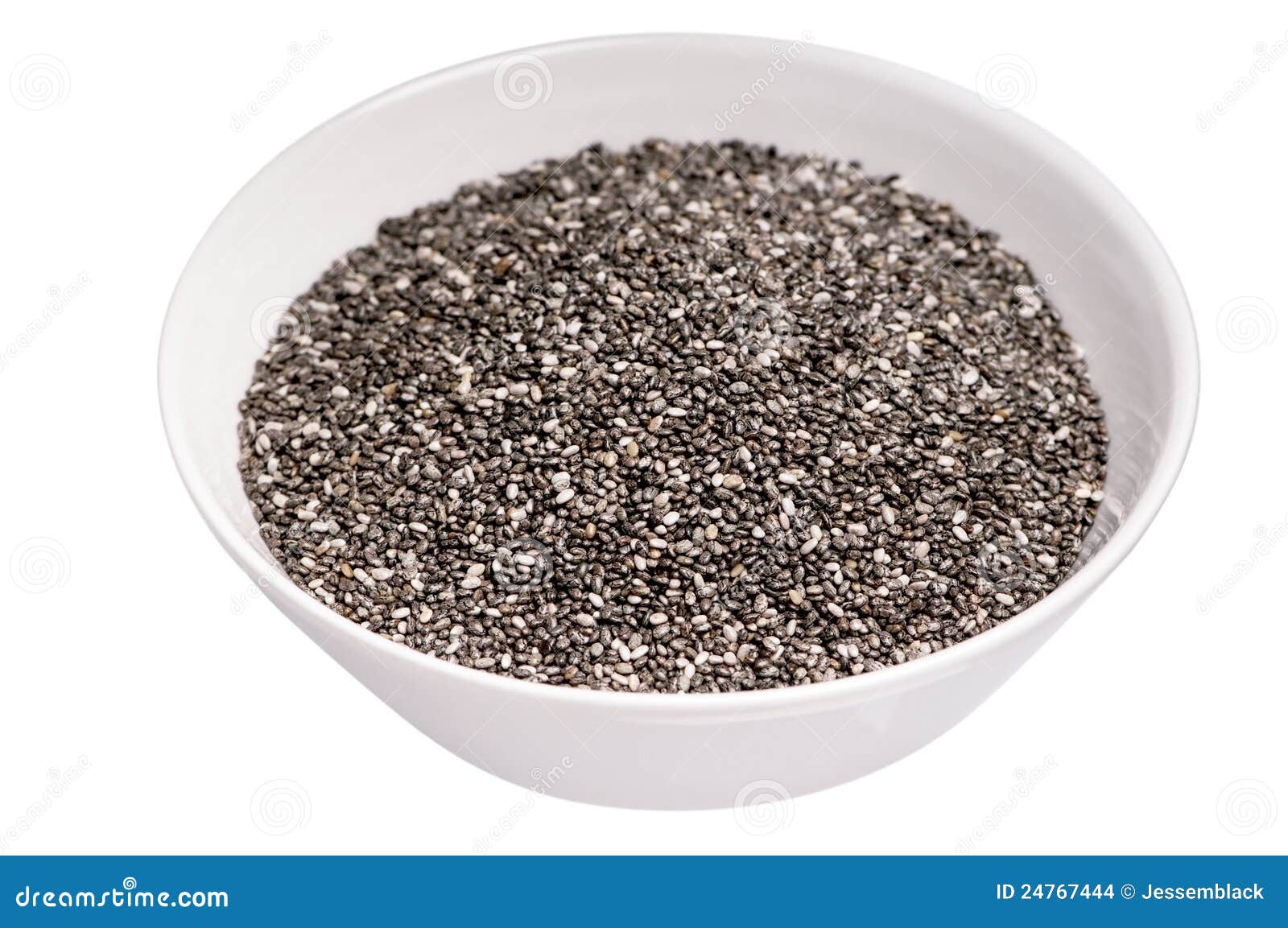Chia Seeds Isolated on White Background Stock Photo - Image of acids ...