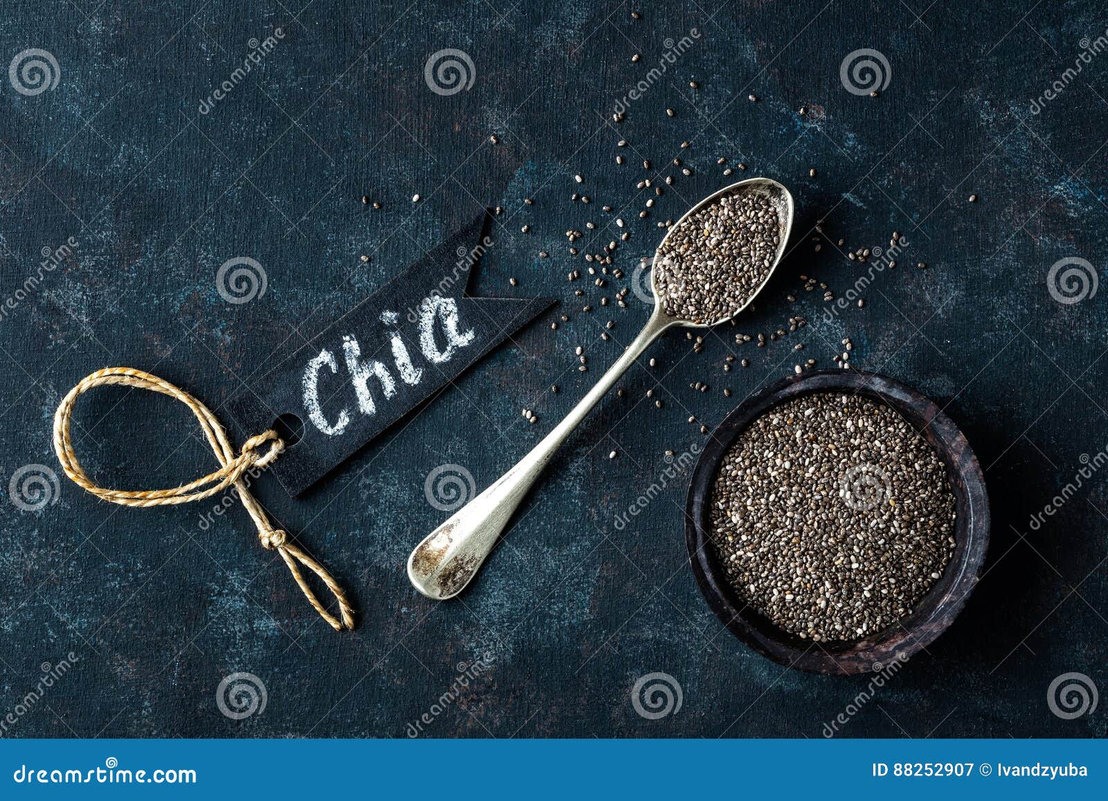 Chia seeds stock image. Image of super, slimming, background - 88252907
