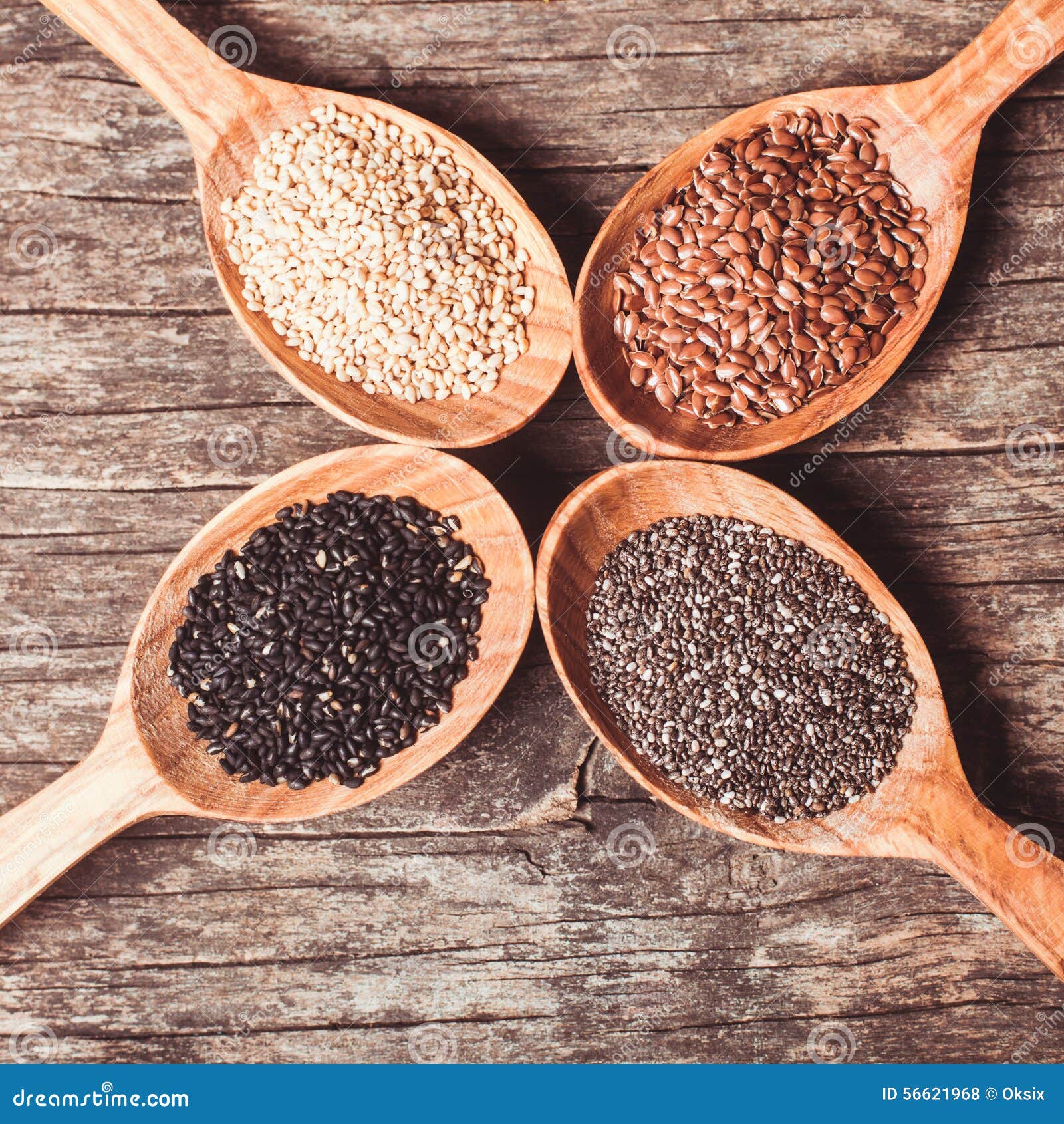 Chia sesam, lin arkivfoto. Bild av näring, jordbruk, smaktillsats ...