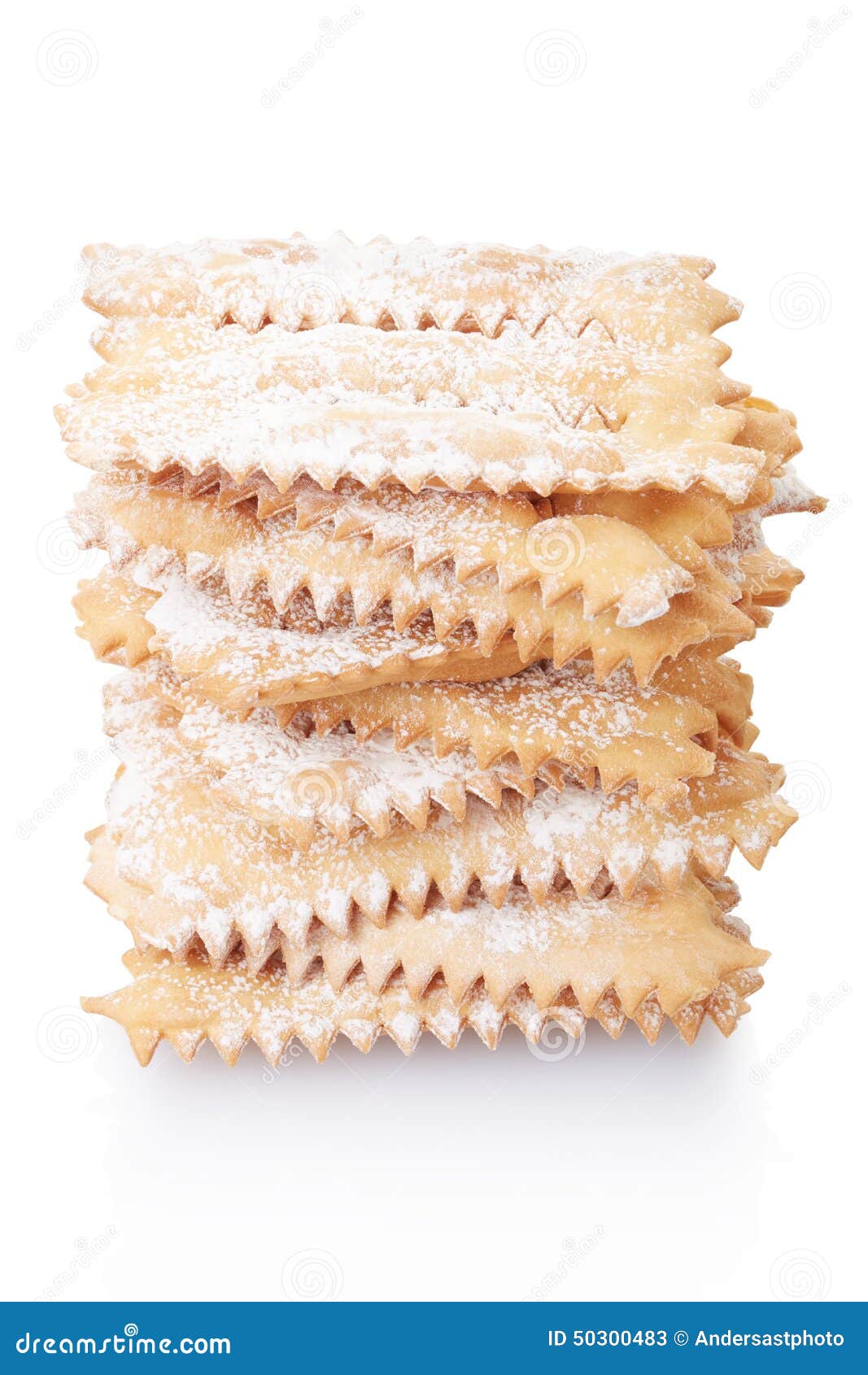 Chiacchiere, Italian Carnival Pastry Stack Stock Image - Image of ...