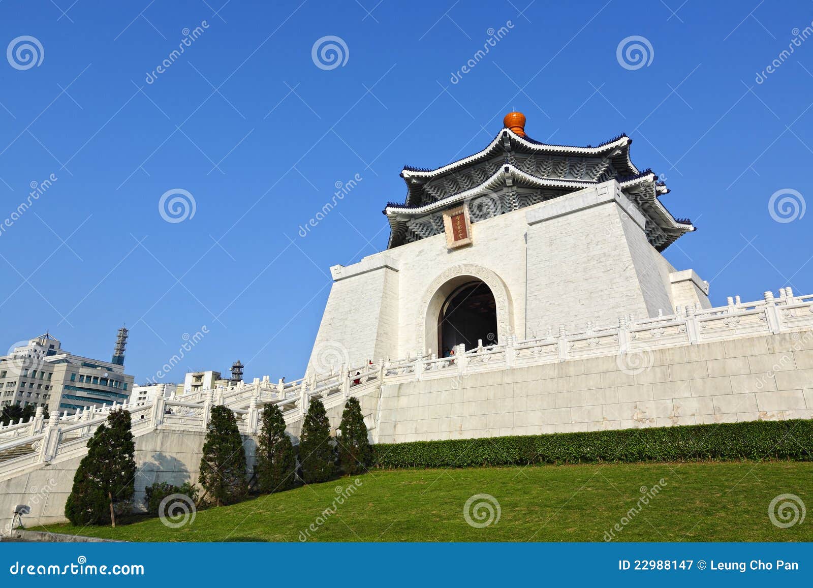 Chiang Kai-shek Herdenkingszaal in Taiwan Stock Afbeelding - Image of ...