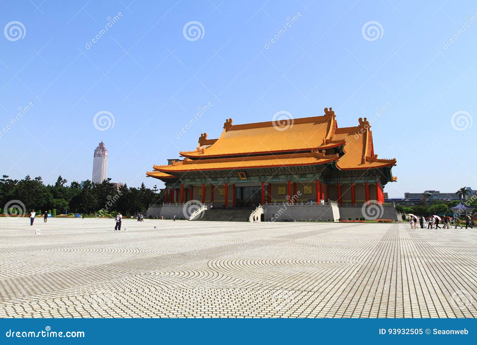 Chiang Kai Shek Memorial Hall Main Building and Path Editorial Image ...