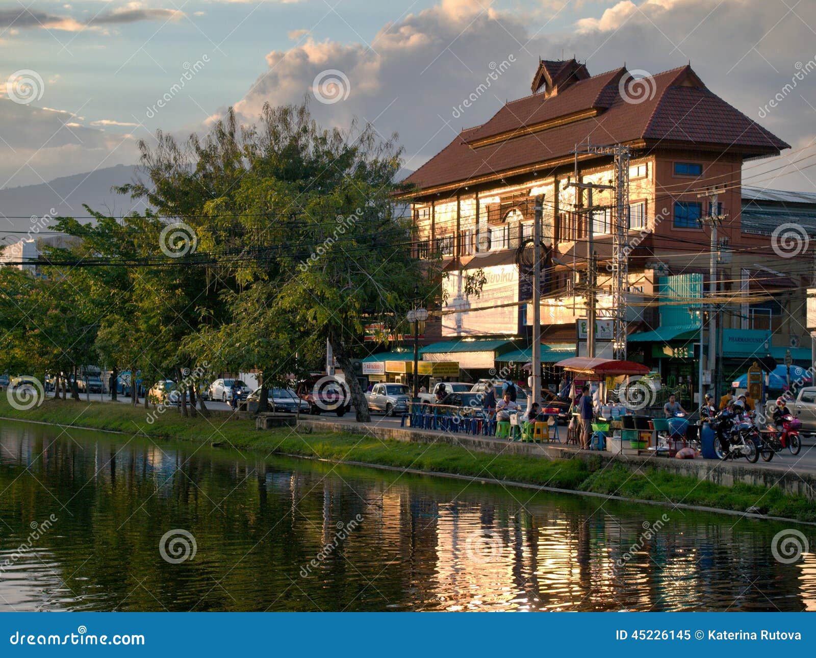 Chiang Mai City Center stock image. Image of beach, evening - 45226145
