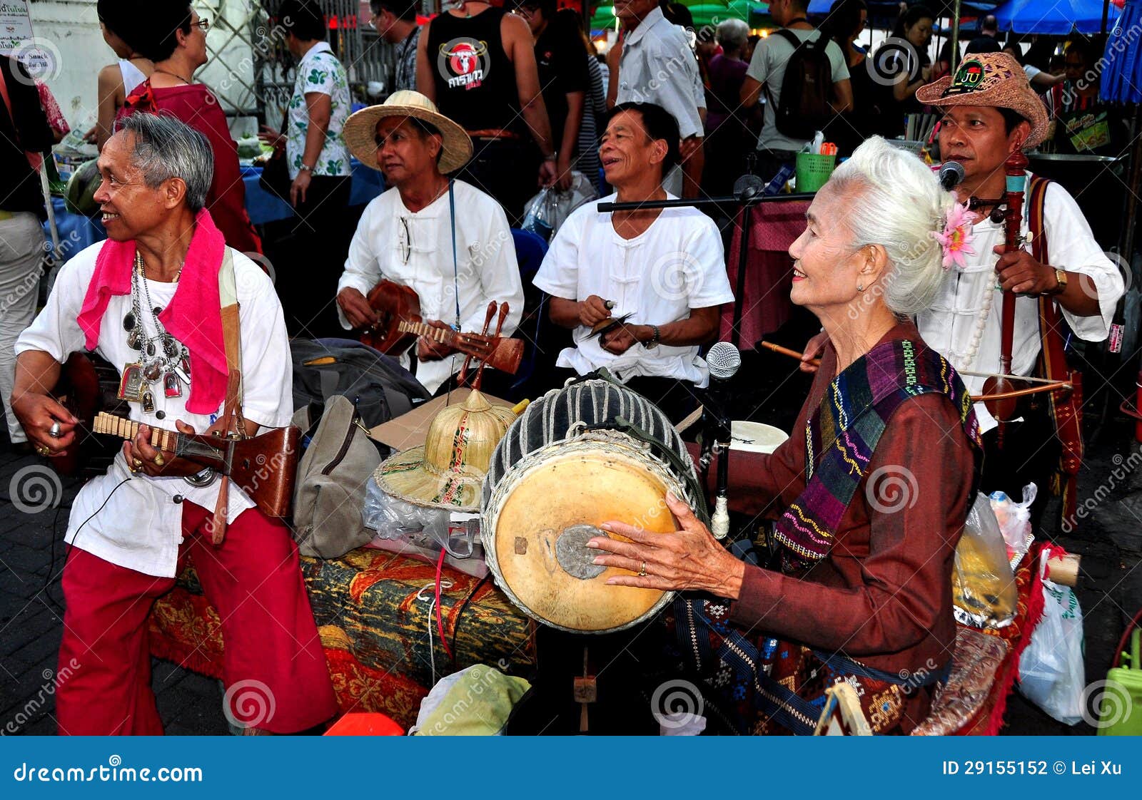 Chiang Mai, TH: Thai Musicians Performing at Marke Editorial ...