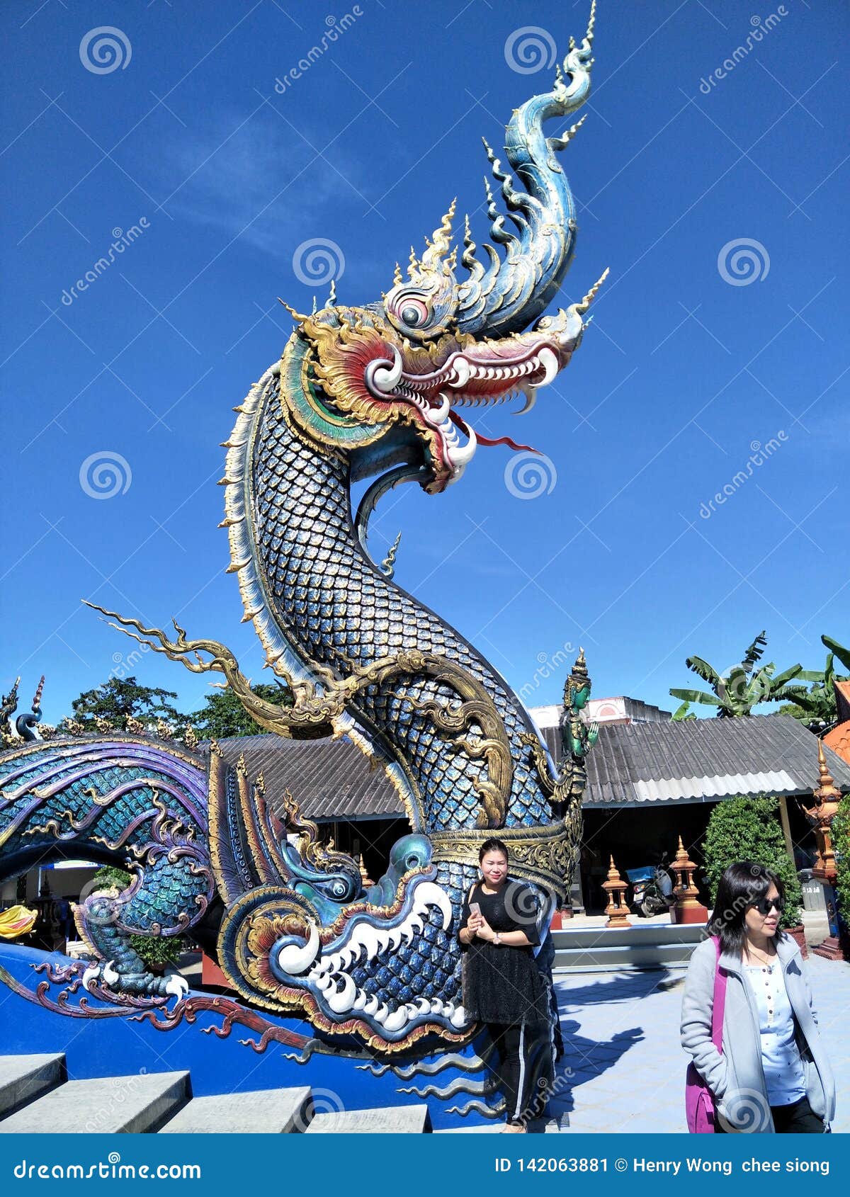 Chiang Rai Dragon Temples editorial photo. Image of chiang - 142063881