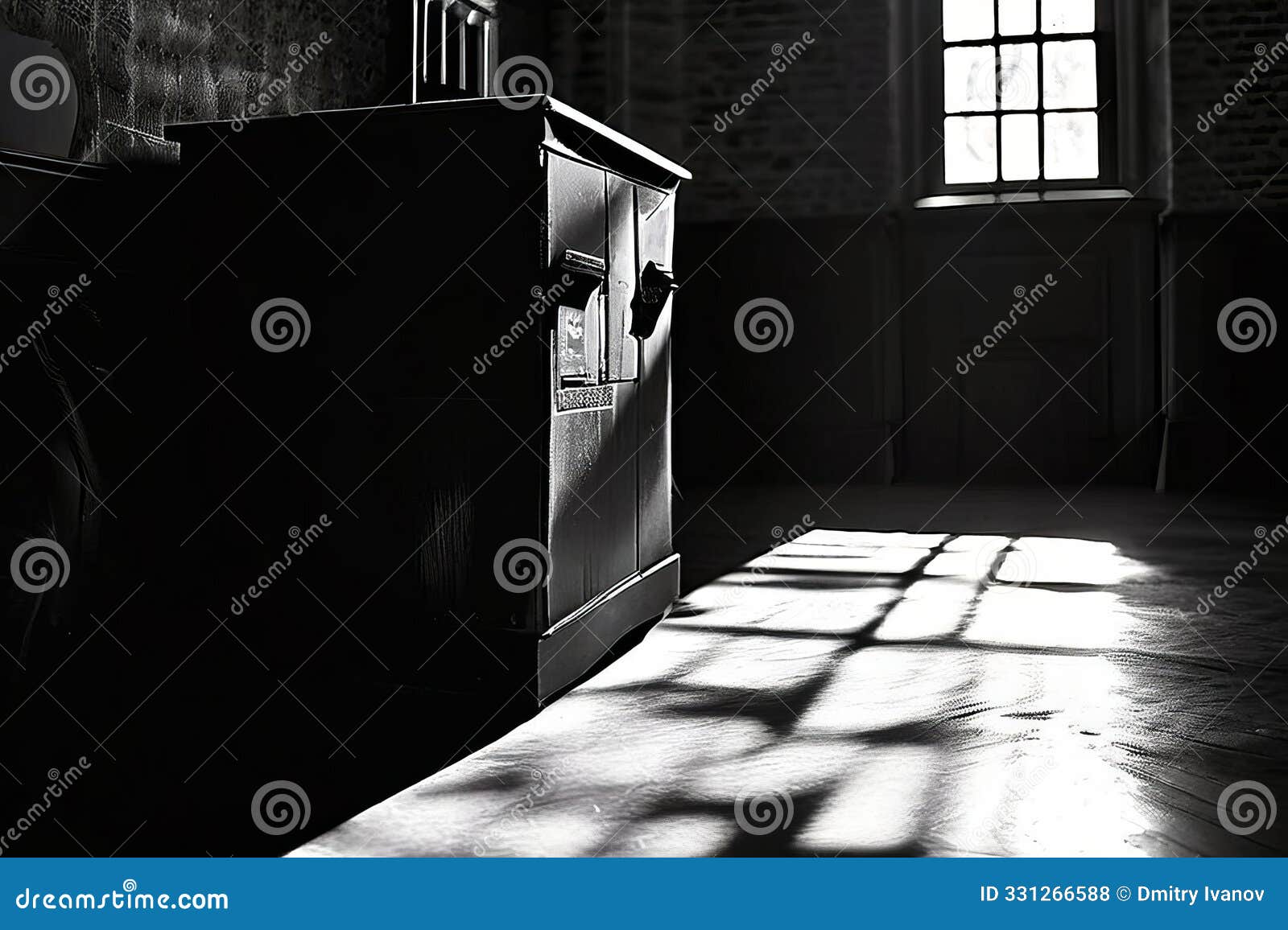 Chiaroscuro Voting Booth a Dramatic Chiaroscuro Close Up of a Vo Stock ...