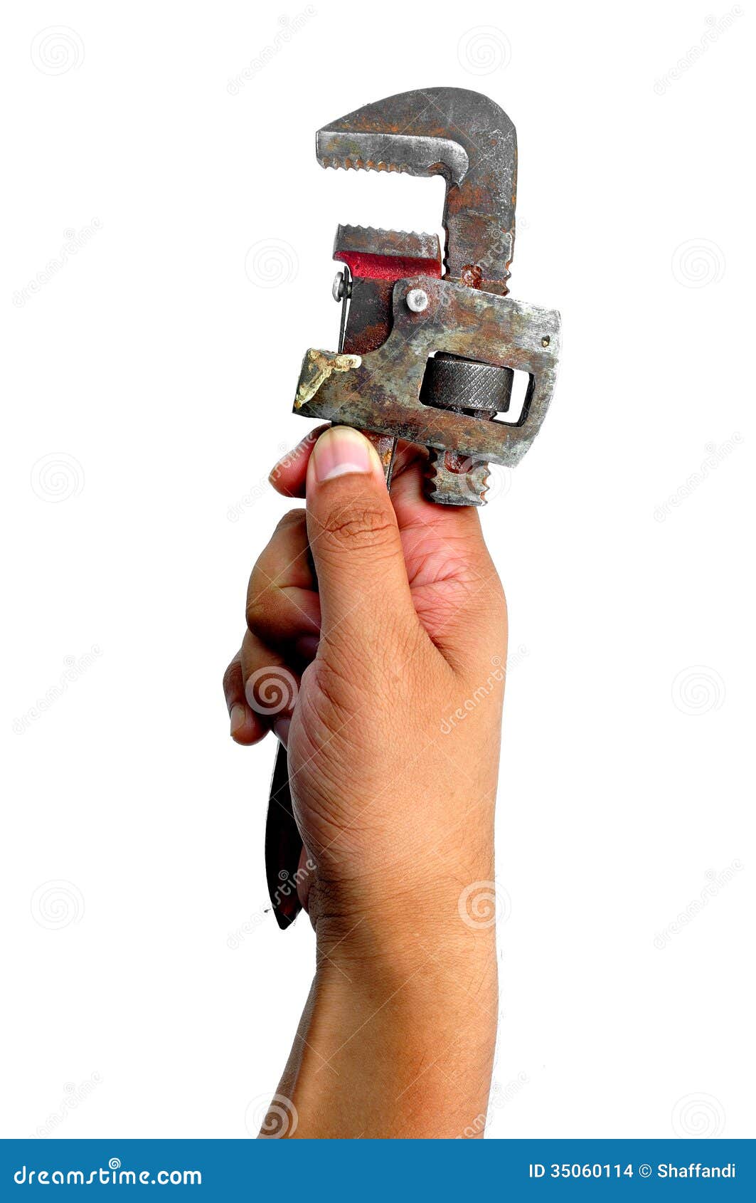 Chiave Stringitubo Della Tenuta Della Mano Fotografia Stock - Immagine ...