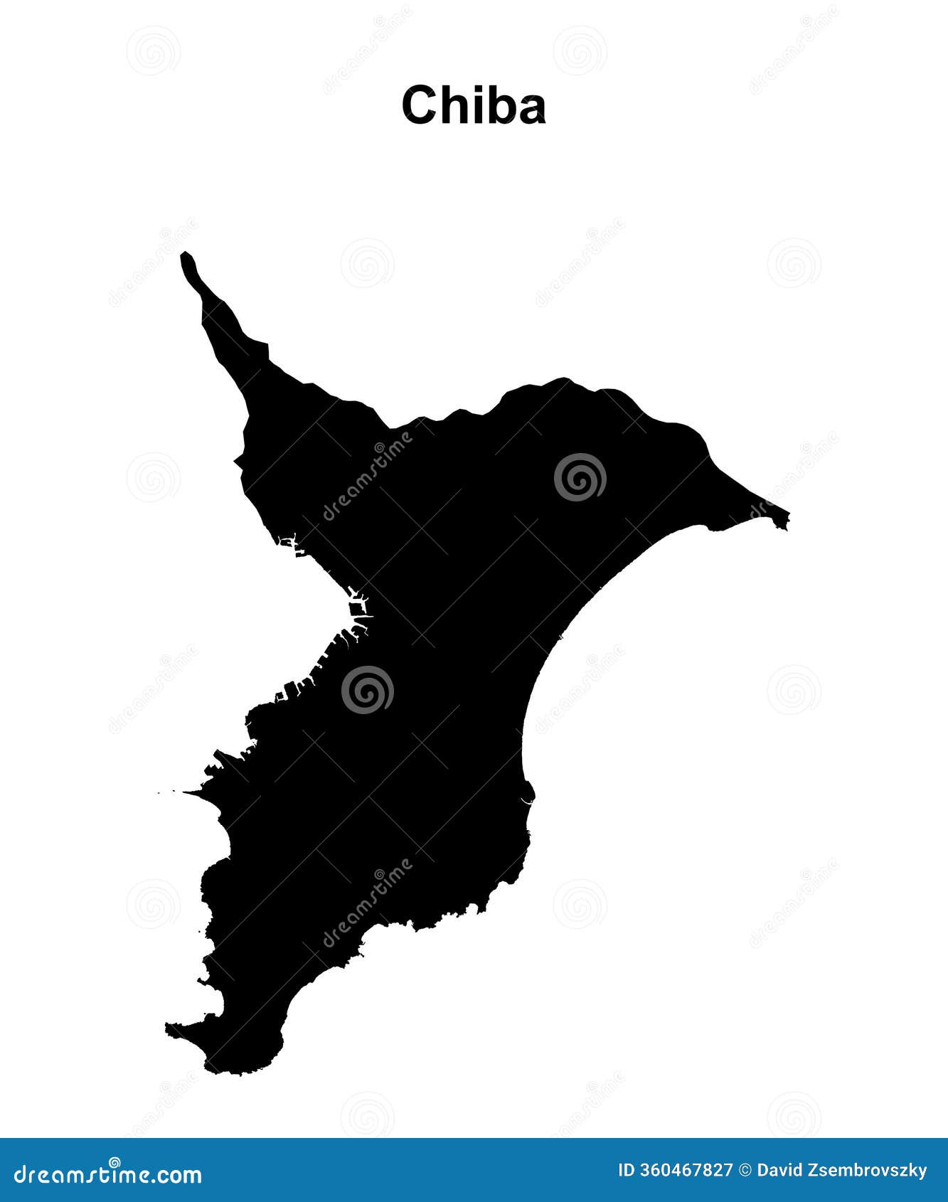 Chiba Outline Map Cartoon Vector | CartoonDealer.com #360467827