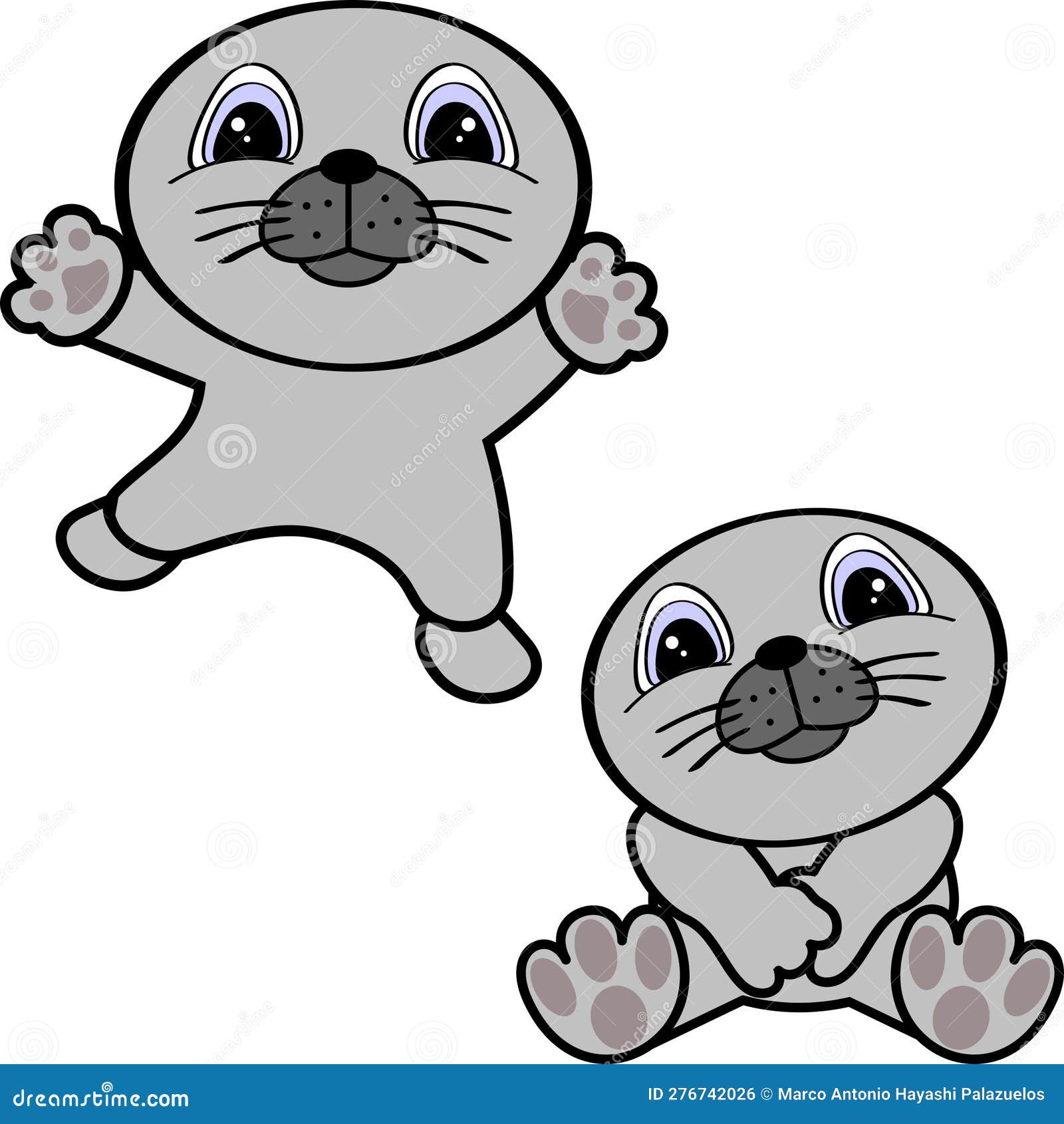 Chibi Baby Piggy Sitting Cartoon Sticker Vector Illustration ...