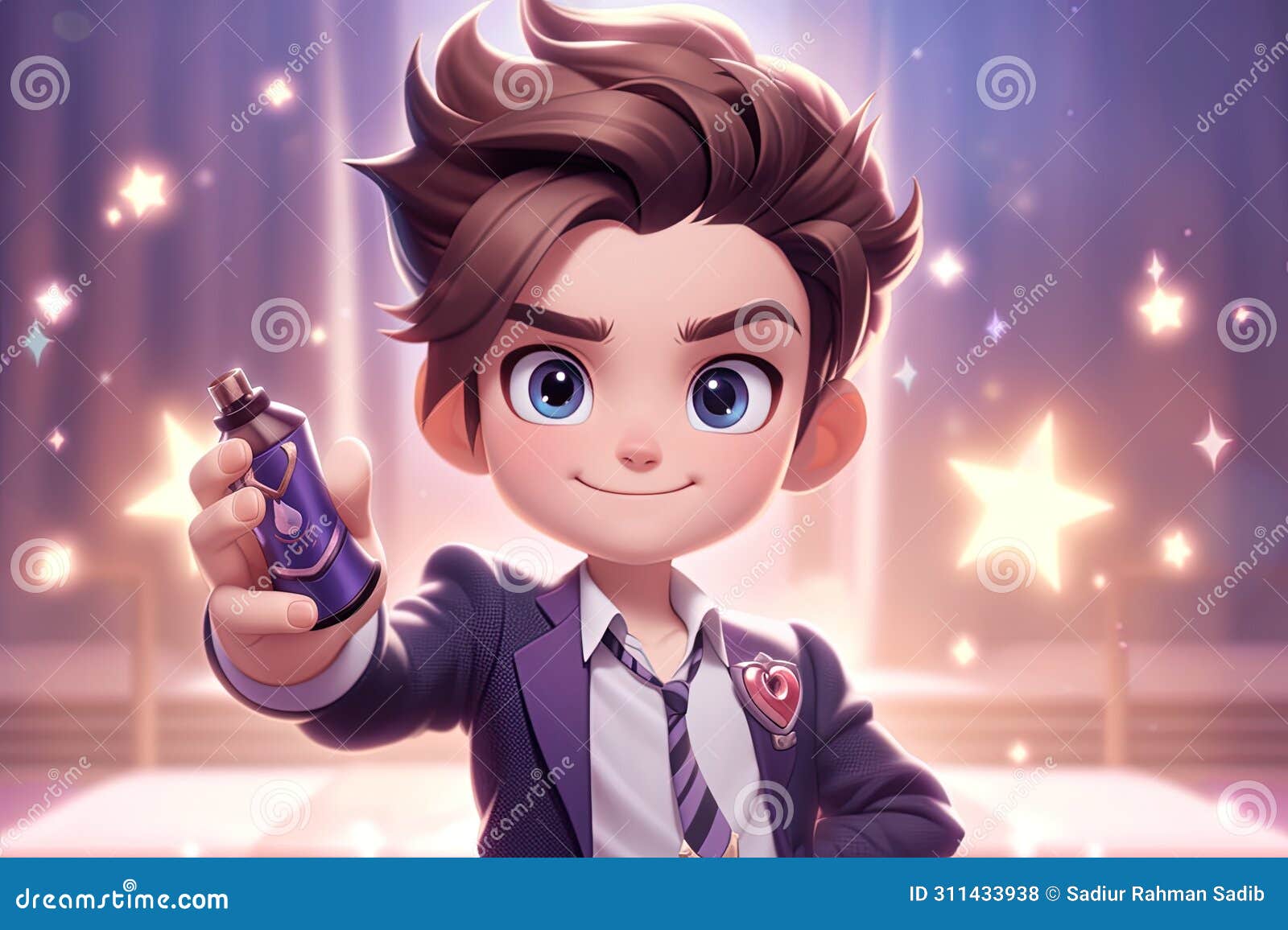 Chibi Boy Character Design. Stock Illustration - Illustration of nose ...