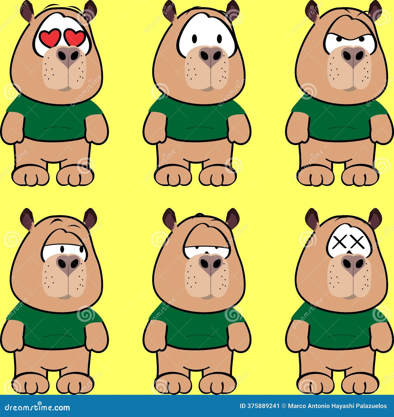 Chibi Capybara Playing In Sand With A Tiny Shovel Royalty-Free Stock ...