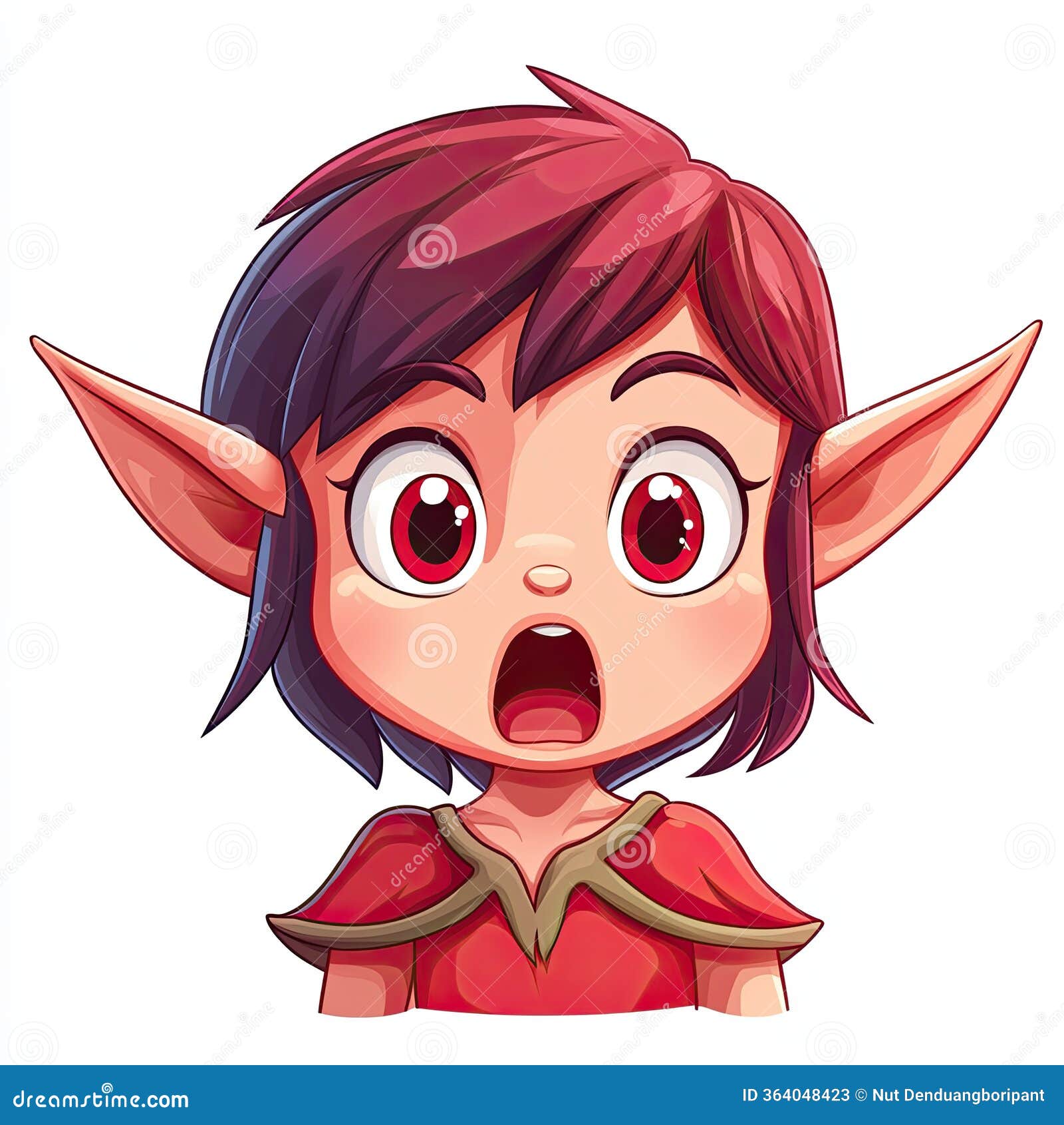Fantasy Chibi Boy Character, Elf. Cartoon Vector | CartoonDealer.com ...