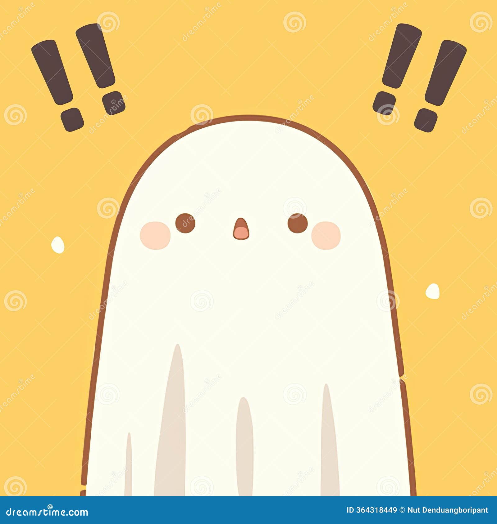 A Chibi Ghost Peeking From Behind A Tombstone, Eerie Yet Adorable ...