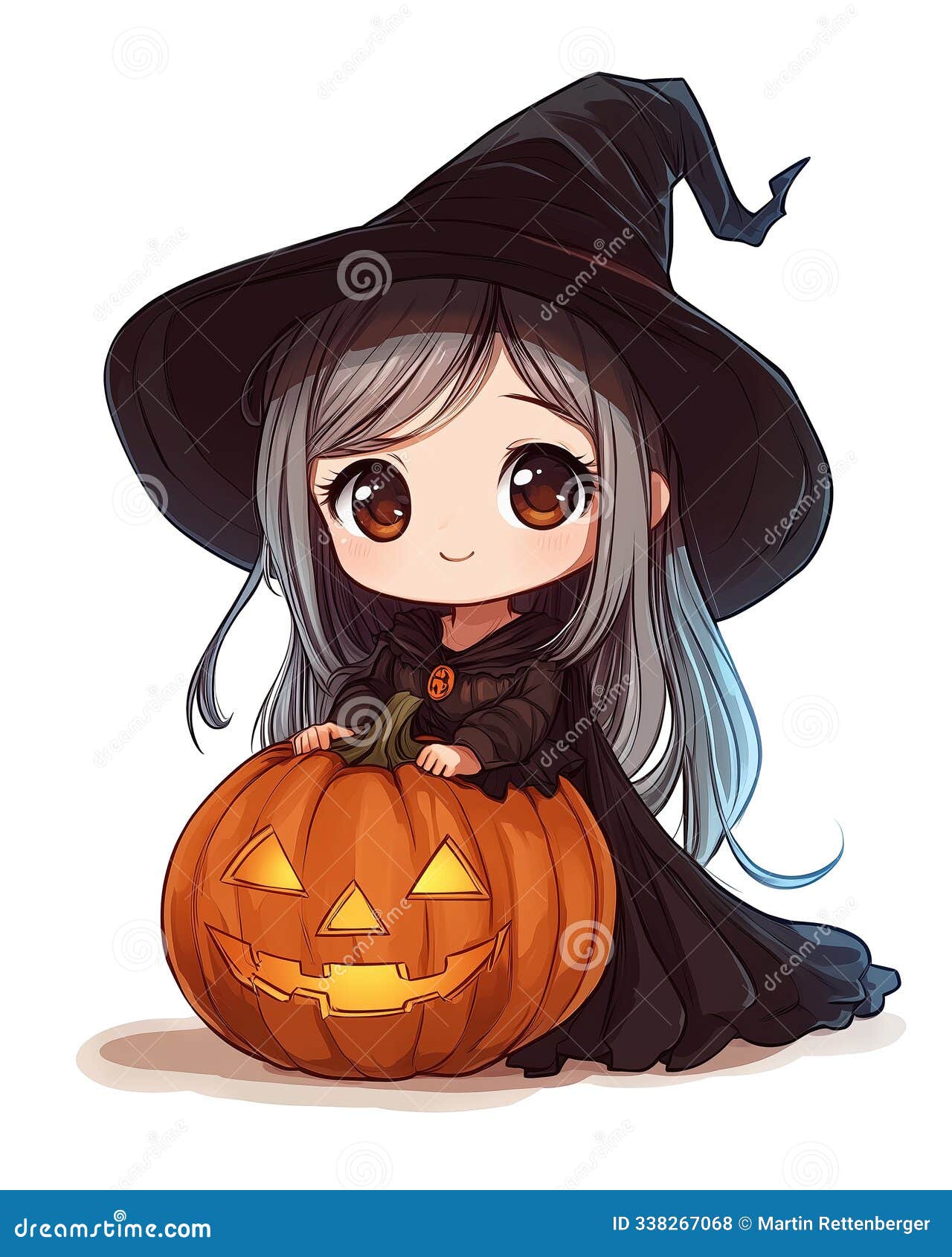 Chibi Halloween Turtle Evil Costume Character Cartoon Background ...