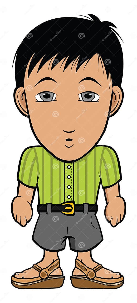 Chibi nerd guy stock vector. Illustration of student - 14553648