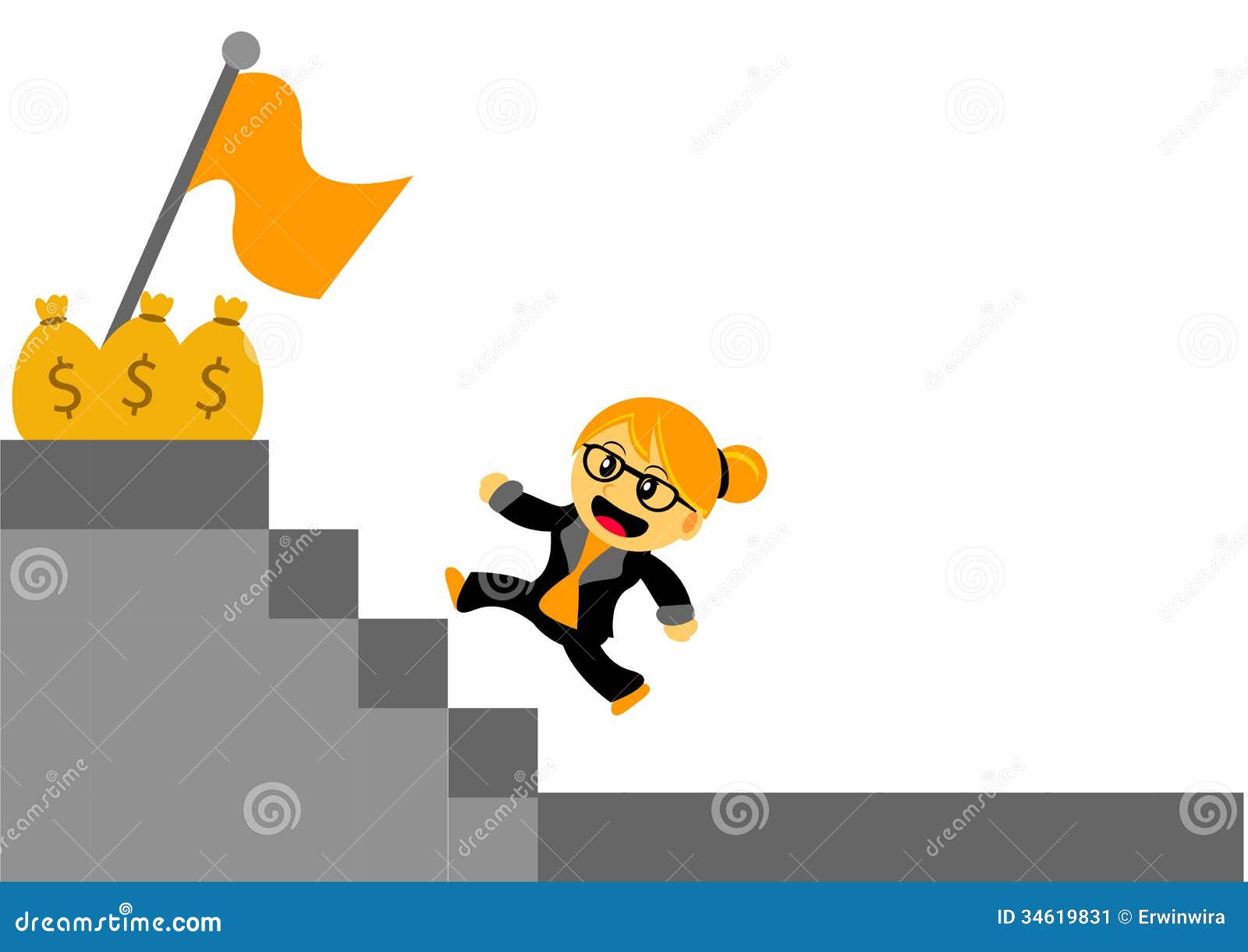 Chibi Woman Cartoon Character Stock Illustration - Illustration of ...