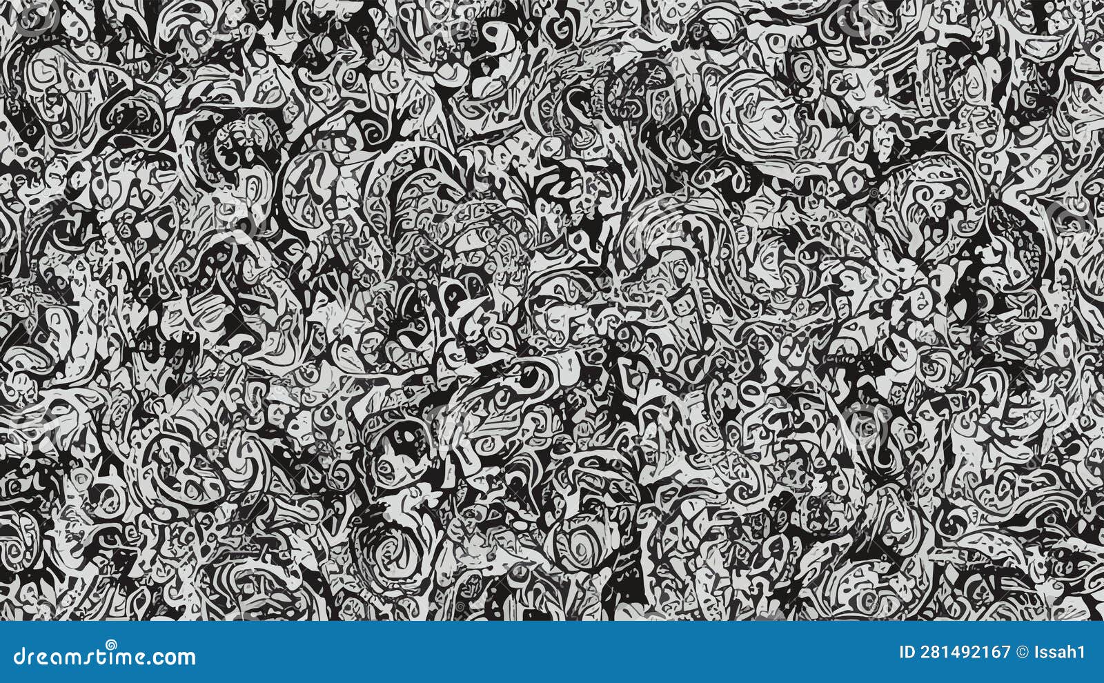 Chic Black and White Abstract 1950s Design for a Modern Background ...