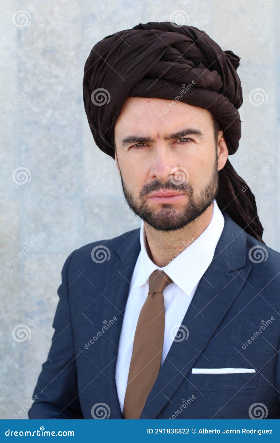 Chic Businessman Wearing a Turban Stock Photo - Image of employee ...