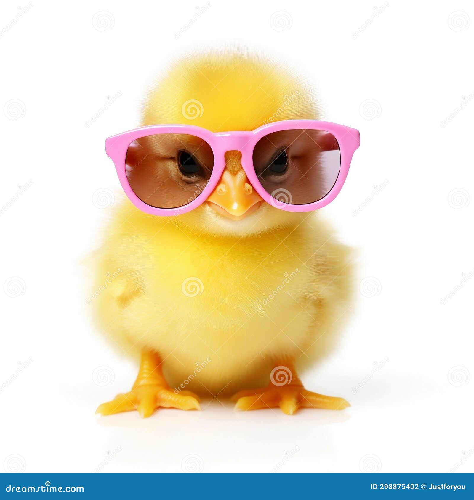 Chic Chick in Sunglasses Isolated on White Background. Generative Ai ...