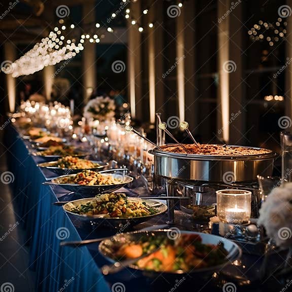Chic and Classy: a Modern Reception Dining Experience Stock Photo ...