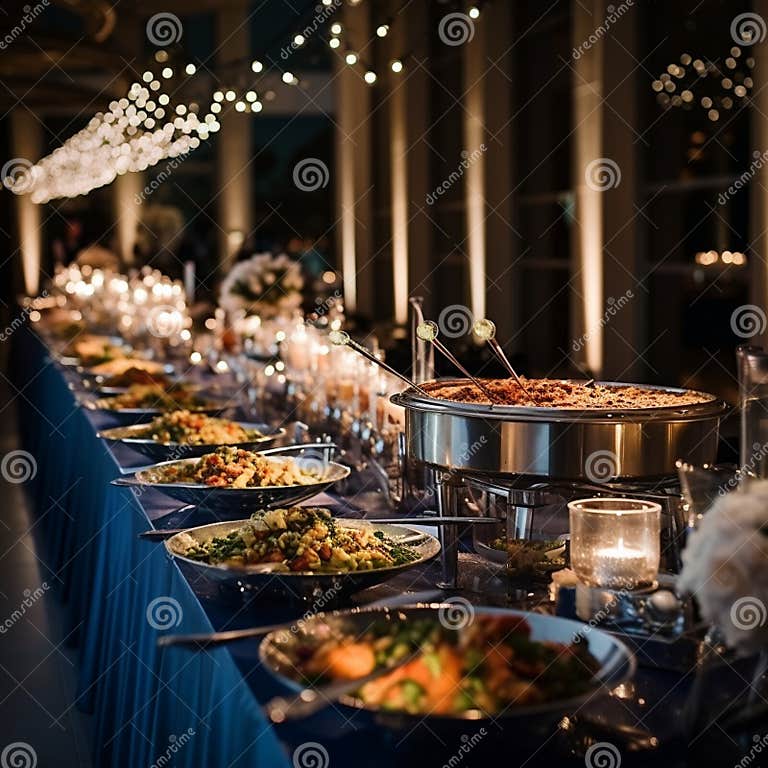 Chic and Classy: a Modern Reception Dining Experience Stock Photo ...