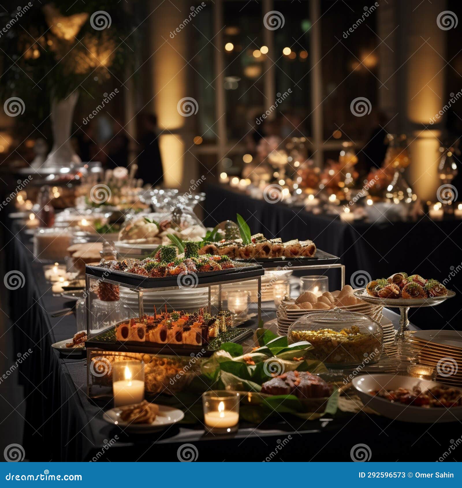 Chic and Classy: a Modern Reception Dining Experience Stock Image ...