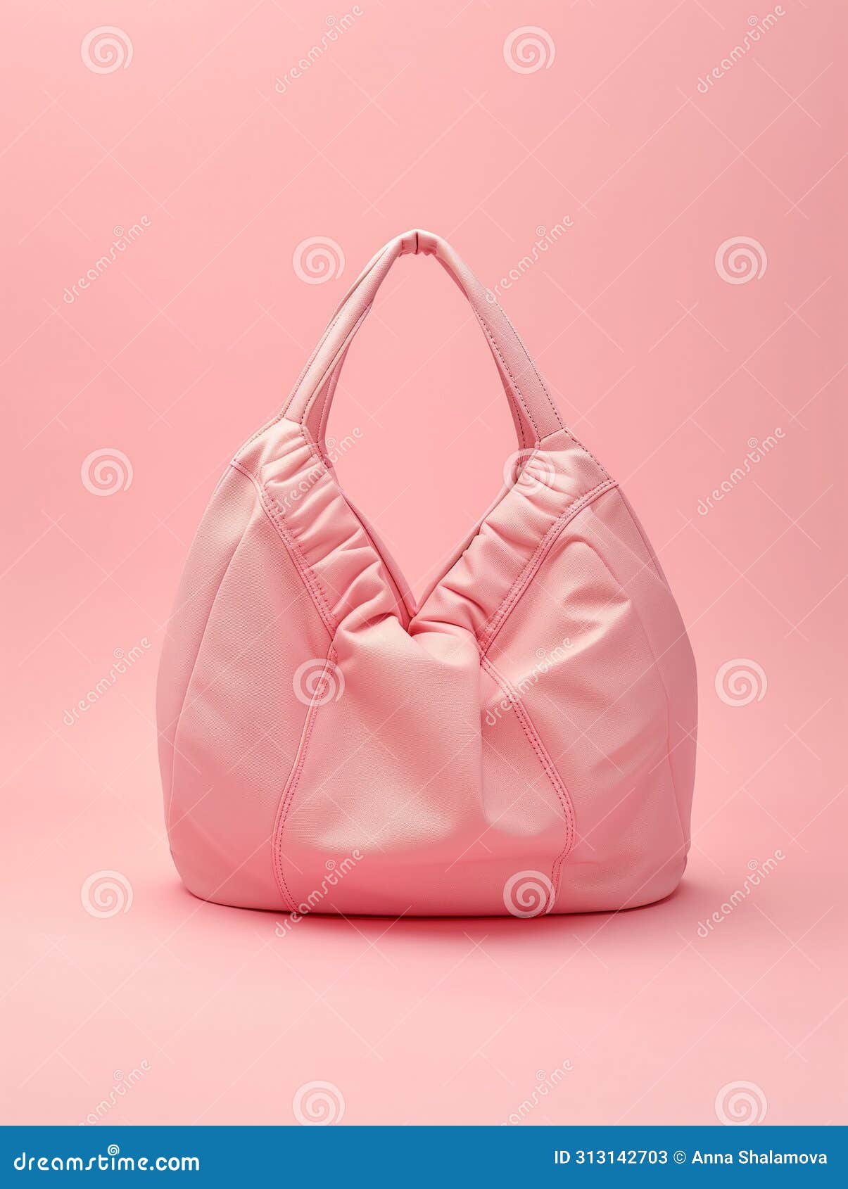 Chic Pastel Pink Tote Handbag in a Monochromatic Soft Pink Setting ...