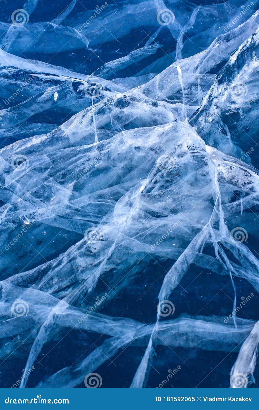 Chic Pattern on the Ice from the Cracks. Natural Texture Pure Cracked ...
