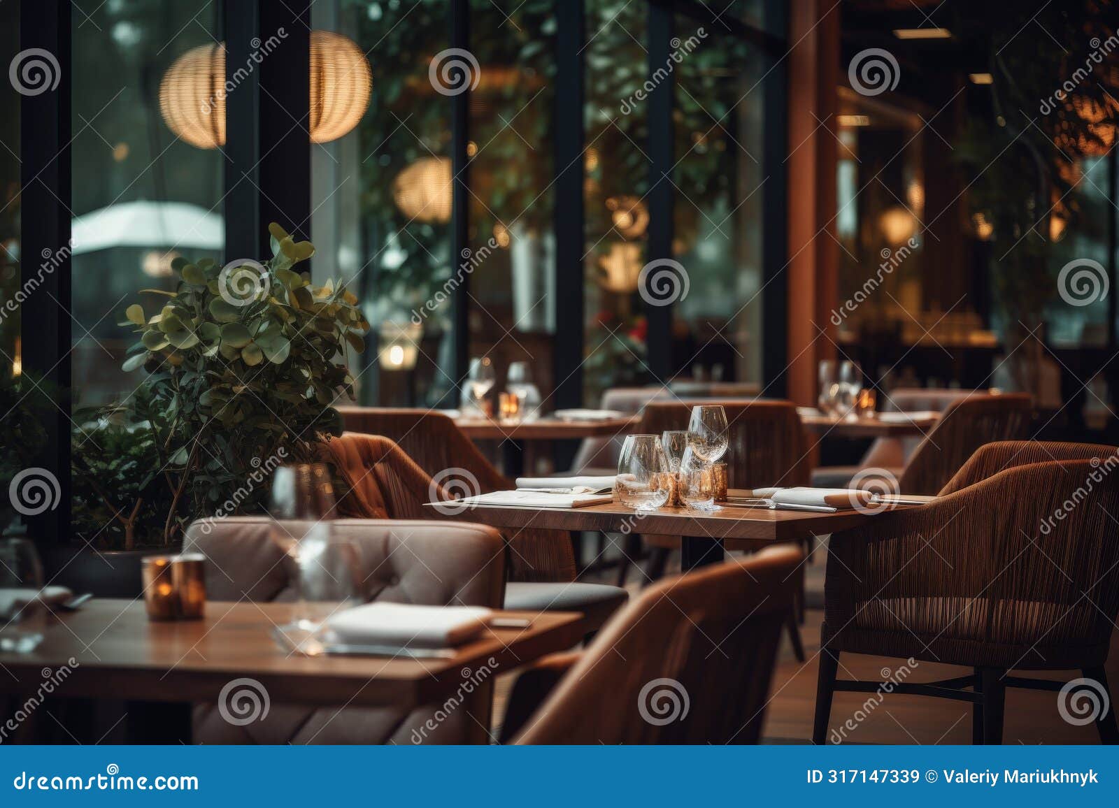 Chic Restaurant Interior Design Ready for a Sophisticated Evening ...