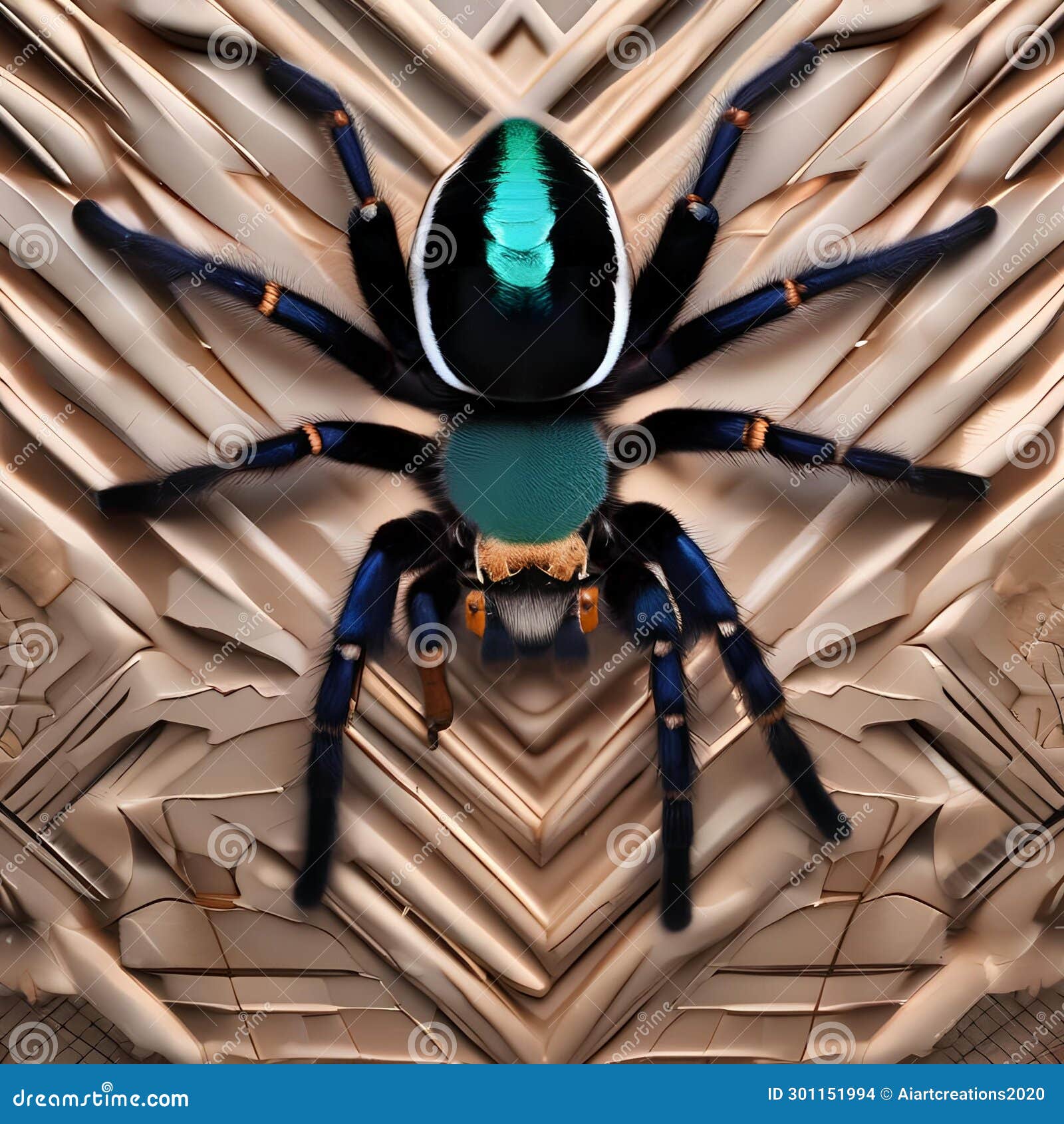 A Chic Tarantula in a Stylish Ensemble, Posing for a Portrait with ...