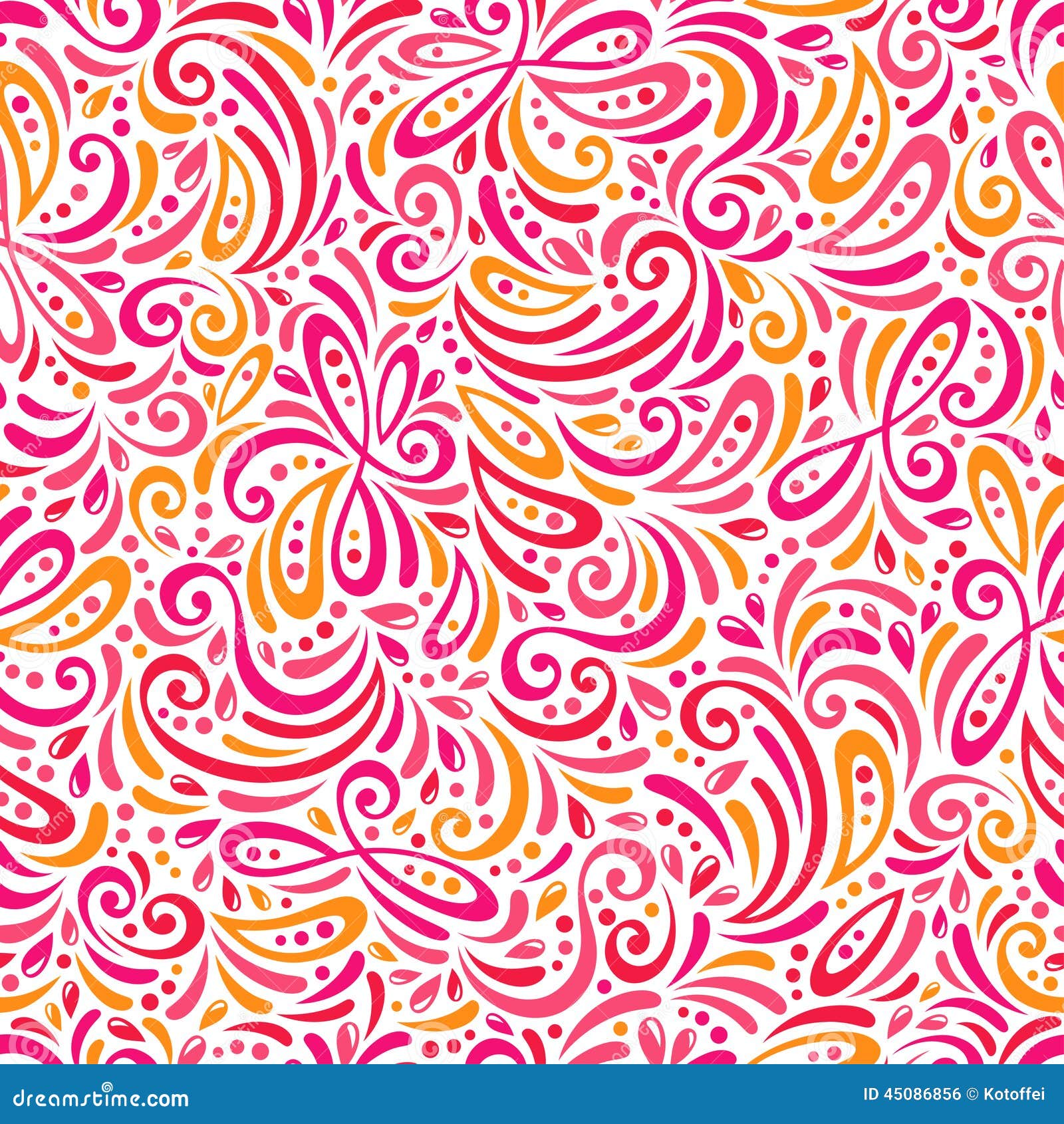 Chic Vector Seamless Patterns Tiling. Stock Vector - Illustration of ...