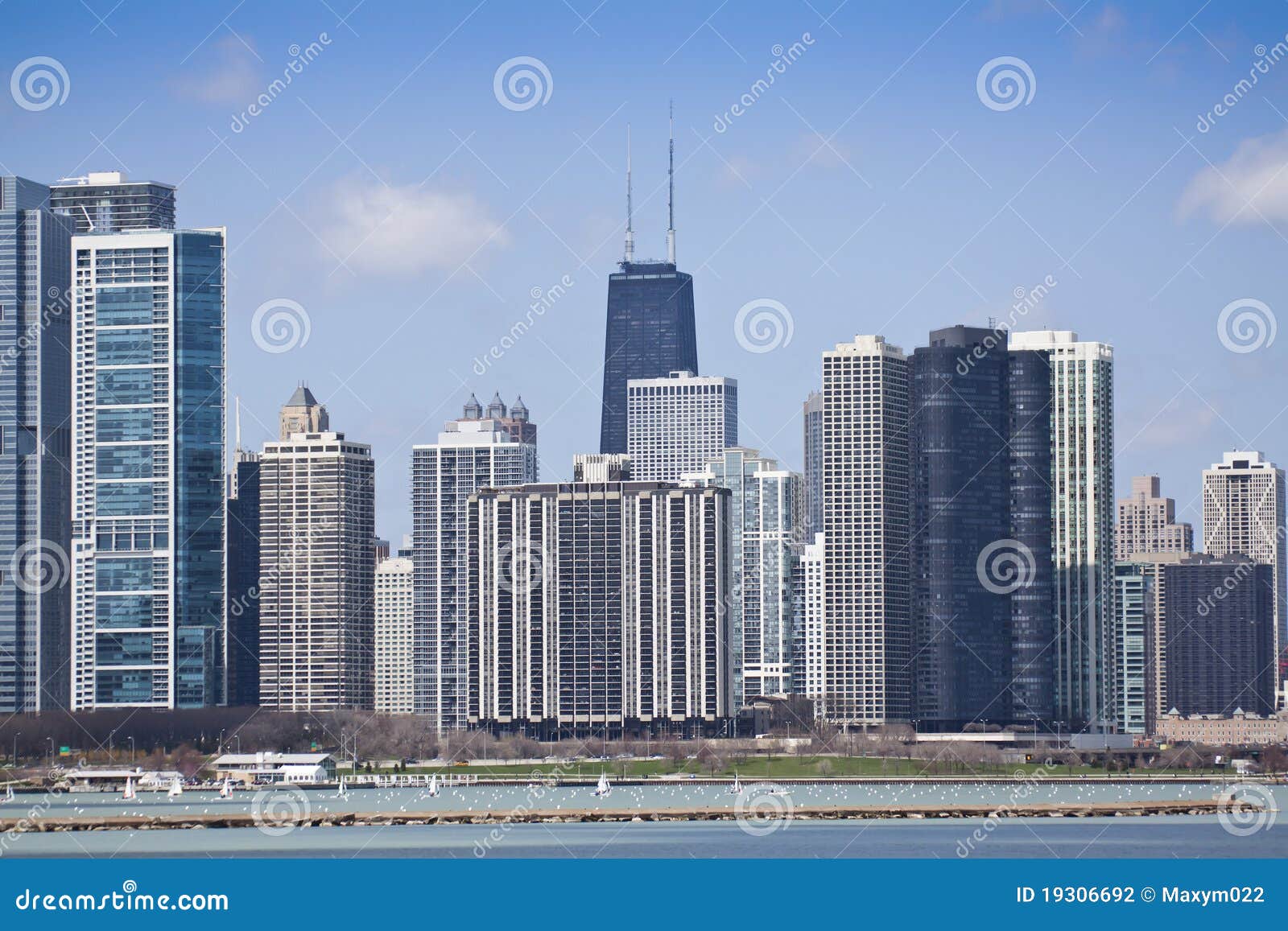 Chicago stock photo. Image of morning, blue, metropolitan - 19306692