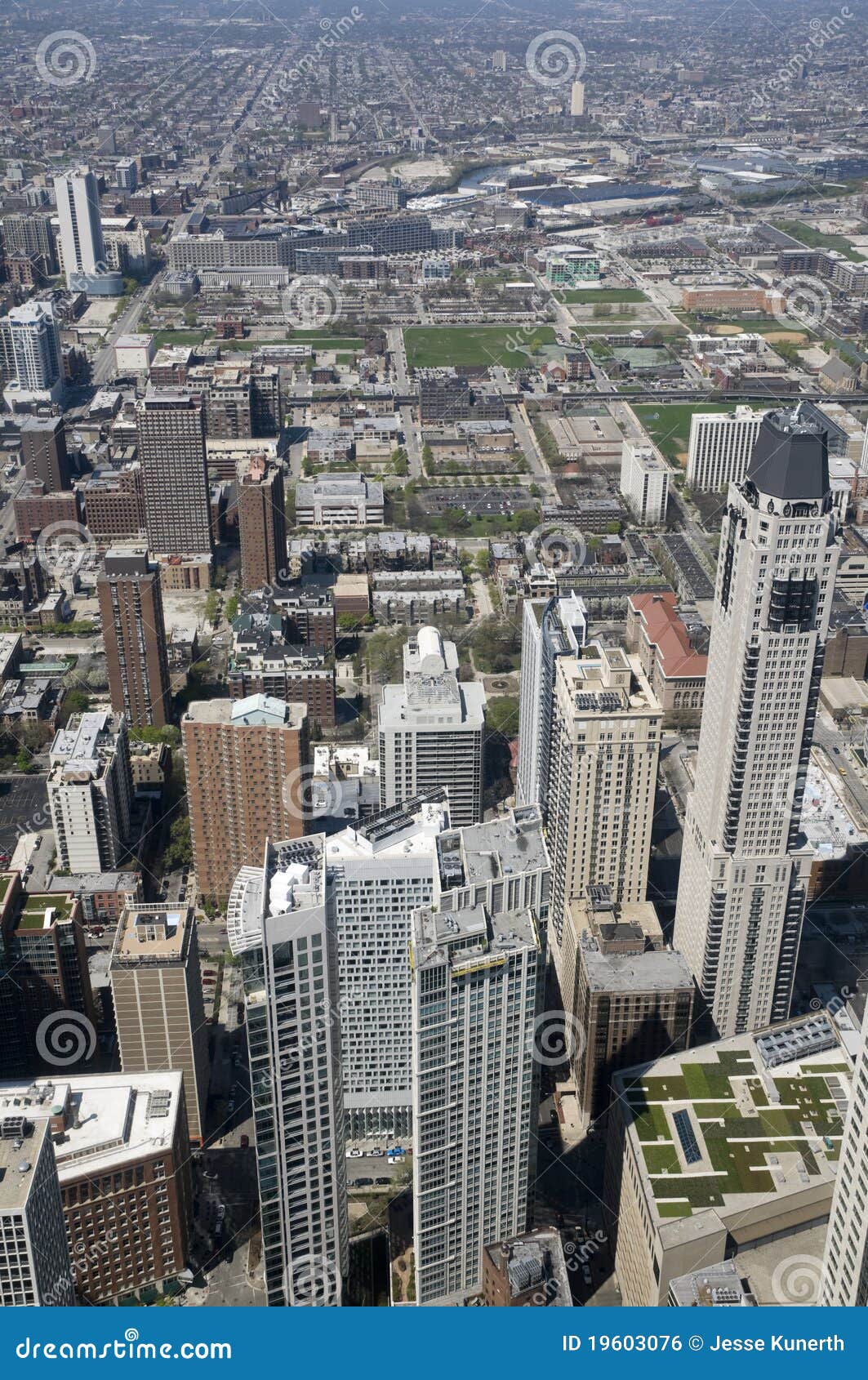 Chicago from Above stock photo. Image of windows, downtown - 19603076