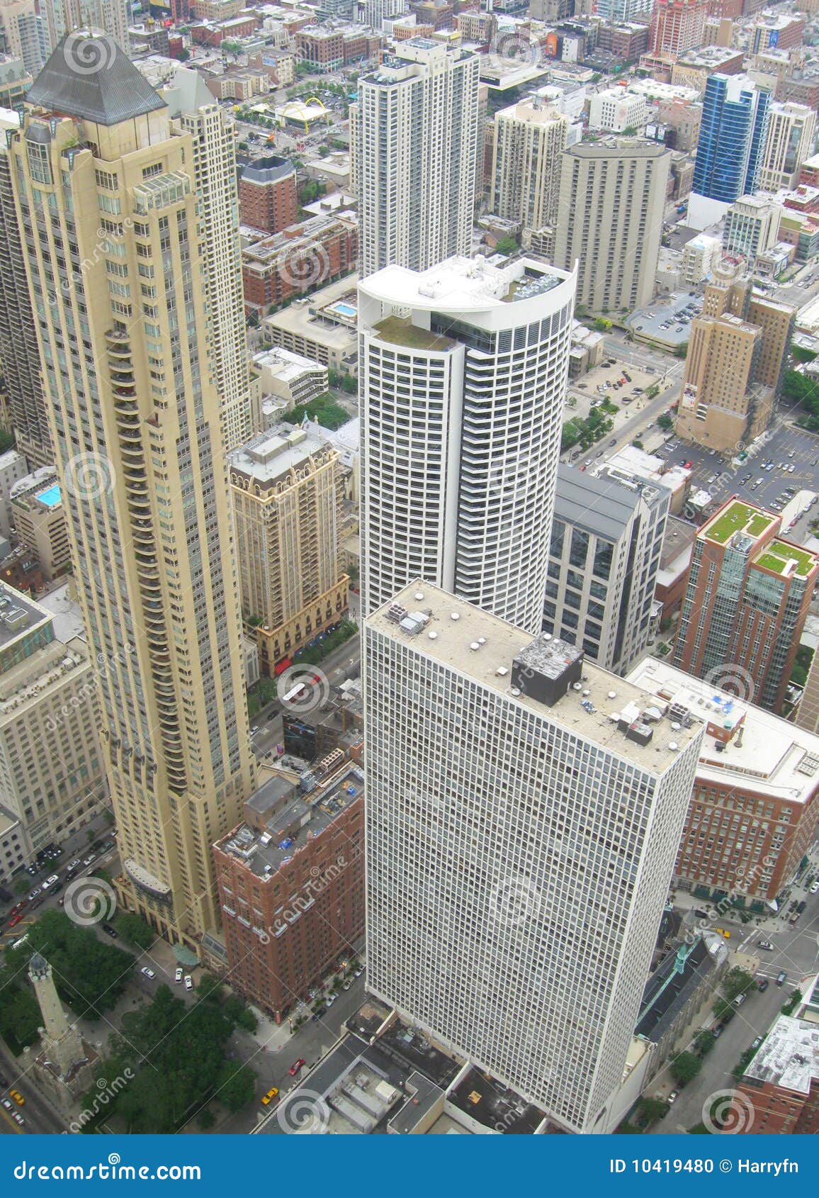 Chicago aerial stock photo. Image of chicago, architecture - 10419480