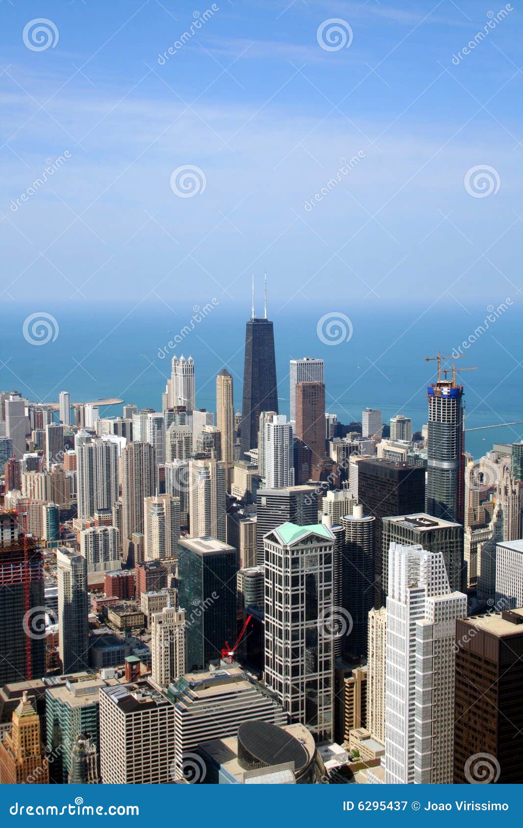 Chicago aerial view stock image. Image of destination - 6295437