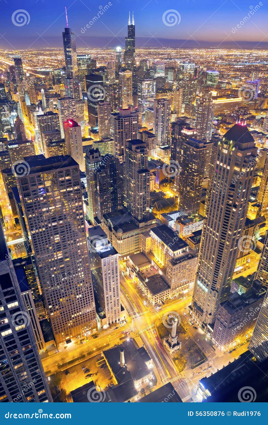 Chicago. stock photo. Image of destinations, building - 56350876