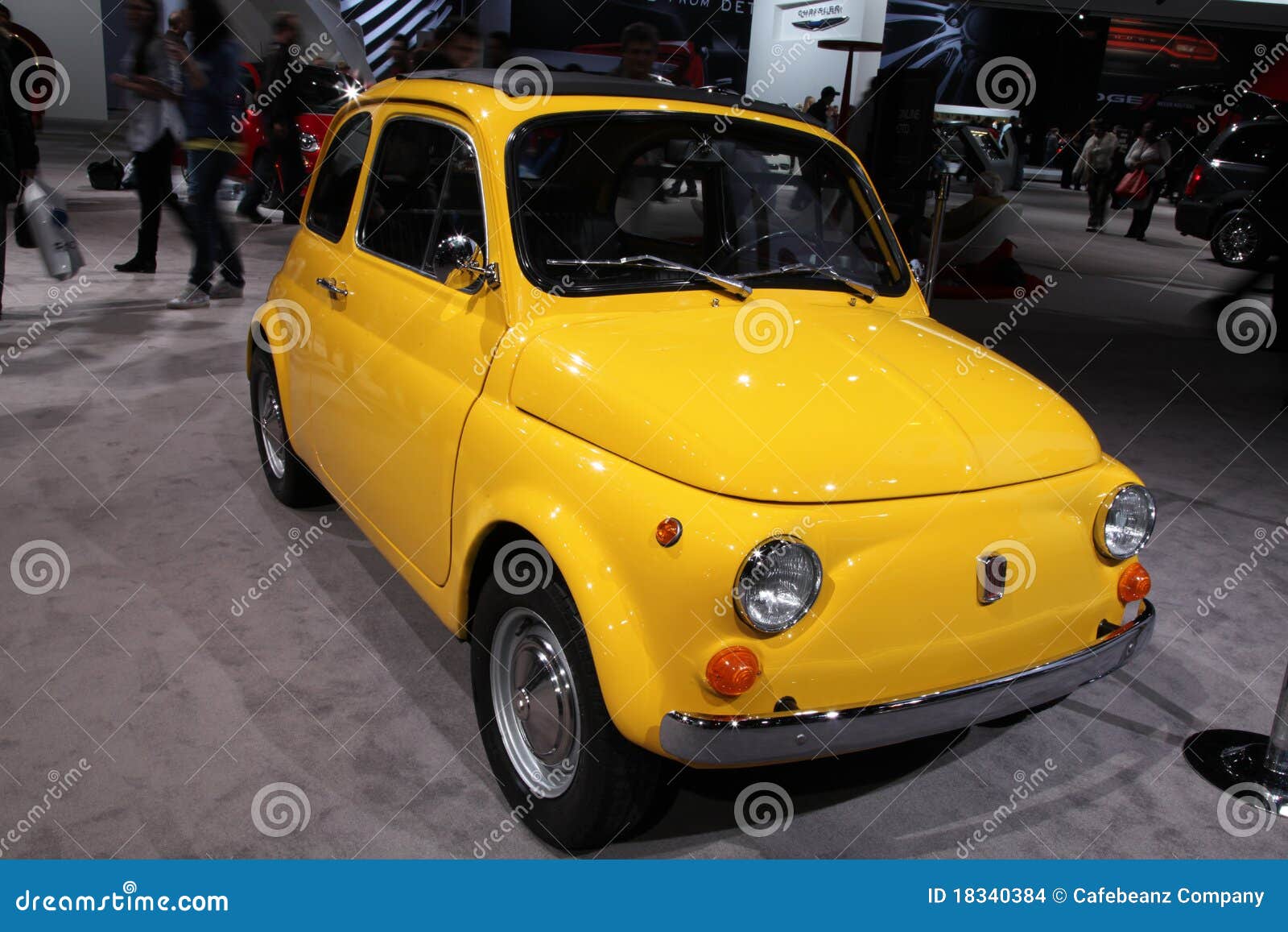 Chicago Auto Show Yellow Car Editorial Stock Image - Image of tiny ...